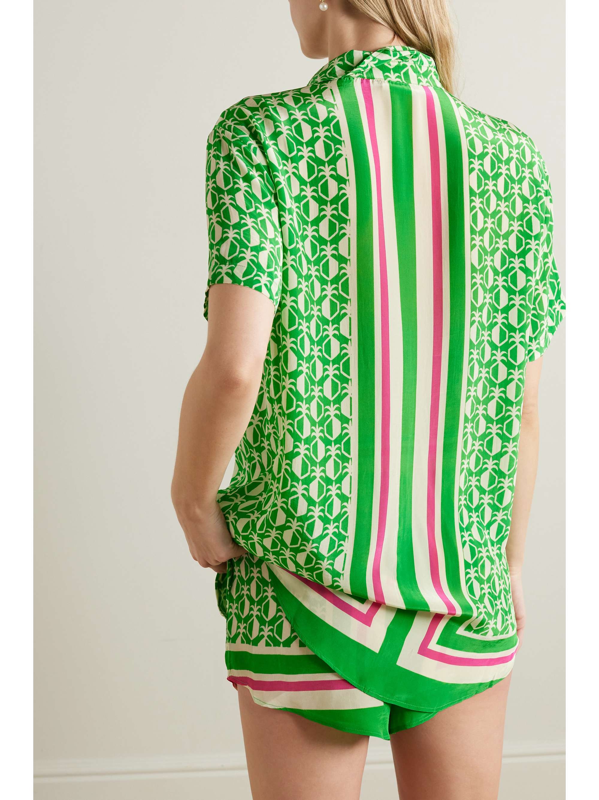 FARM RIO Pineapple printed voile shirt | NET-A-PORTER