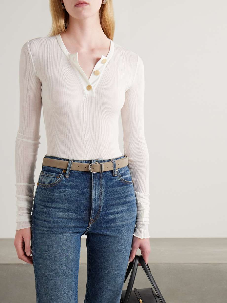 KHAITE Bambi suede belt | NET-A-PORTER