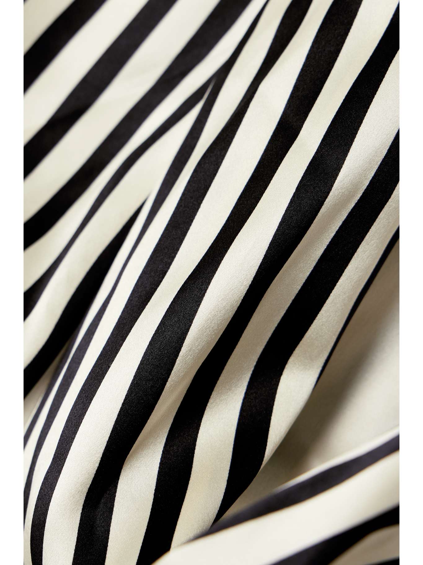 OLIVIA VON HALLE Capability belted striped silk-satin robe | NET-A-PORTER