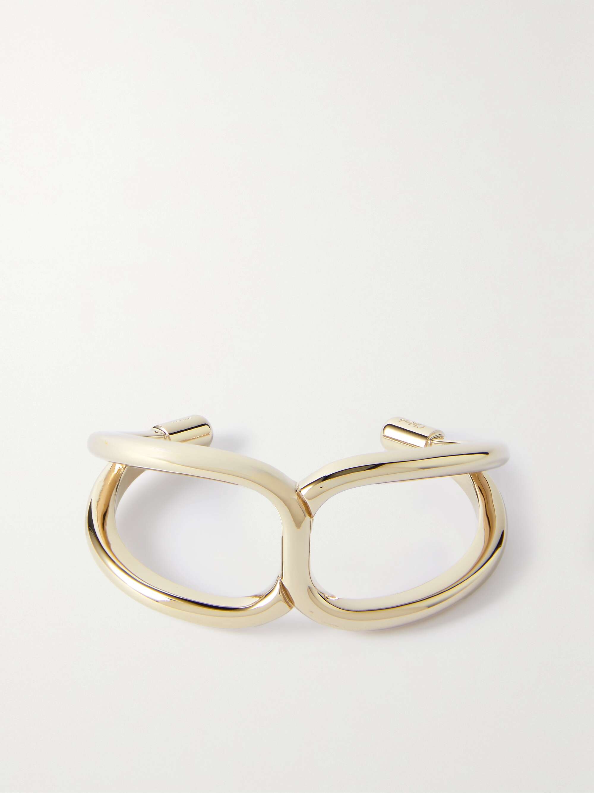 CHLOÉ Marcie gold-tone cuff | NET-A-PORTER