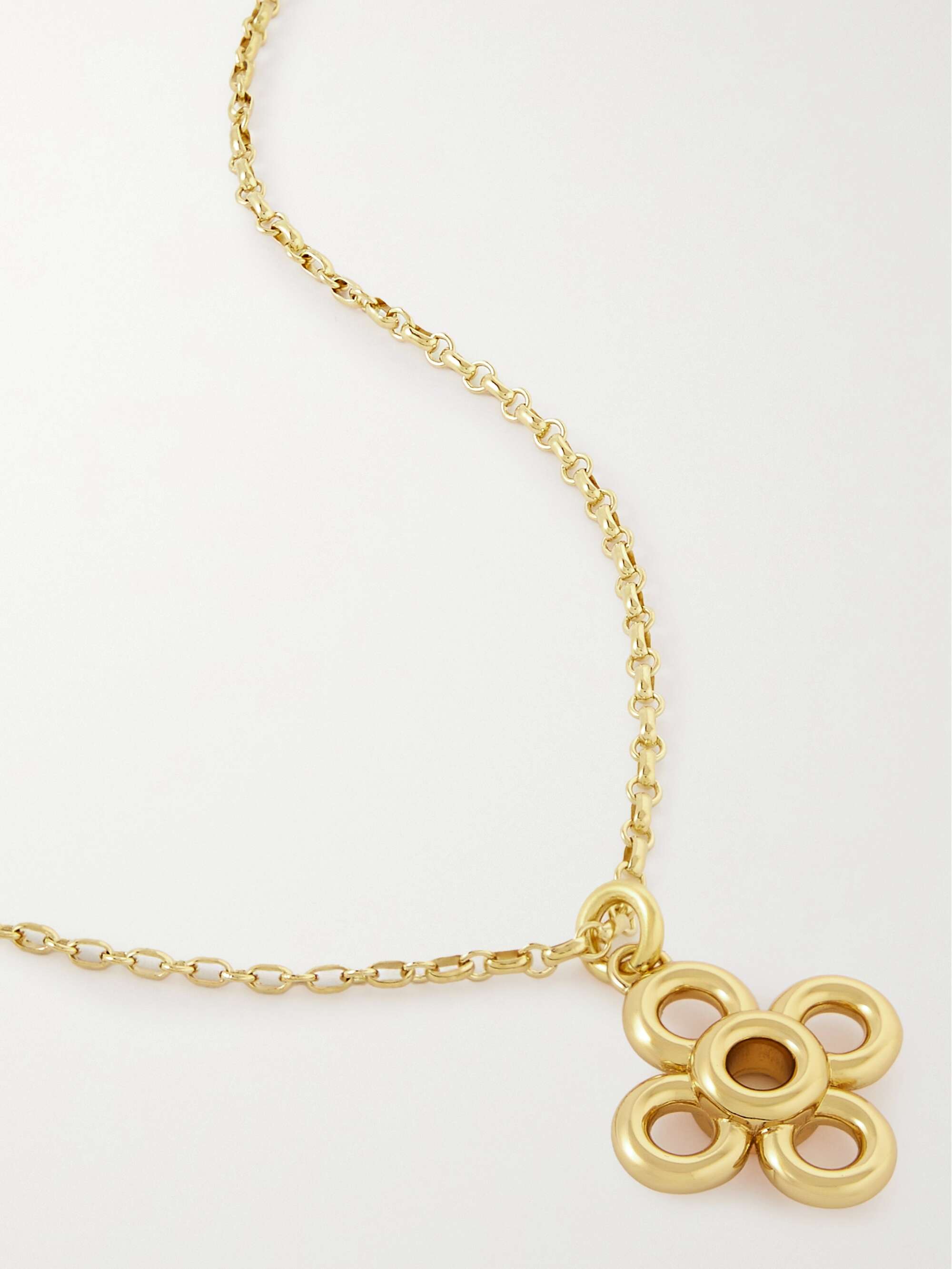 LAURA LOMBARDI + NET SUSTAIN Radda recycled gold-plated necklace | NET ...