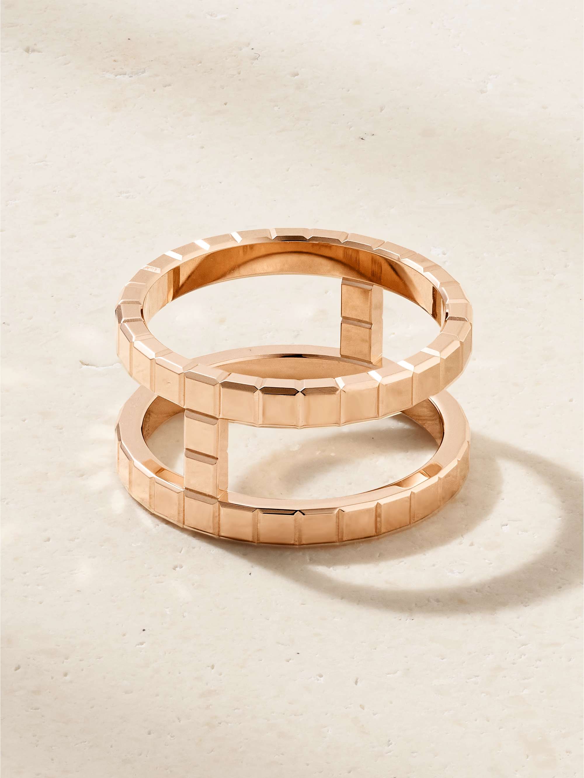 CHOPARD Ice Cube 18-karat gold diamond ring | NET-A-PORTER