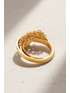 ANANYA Scatter Rainbow Energy 18-karat gold, diamond and sapphire ring ...
