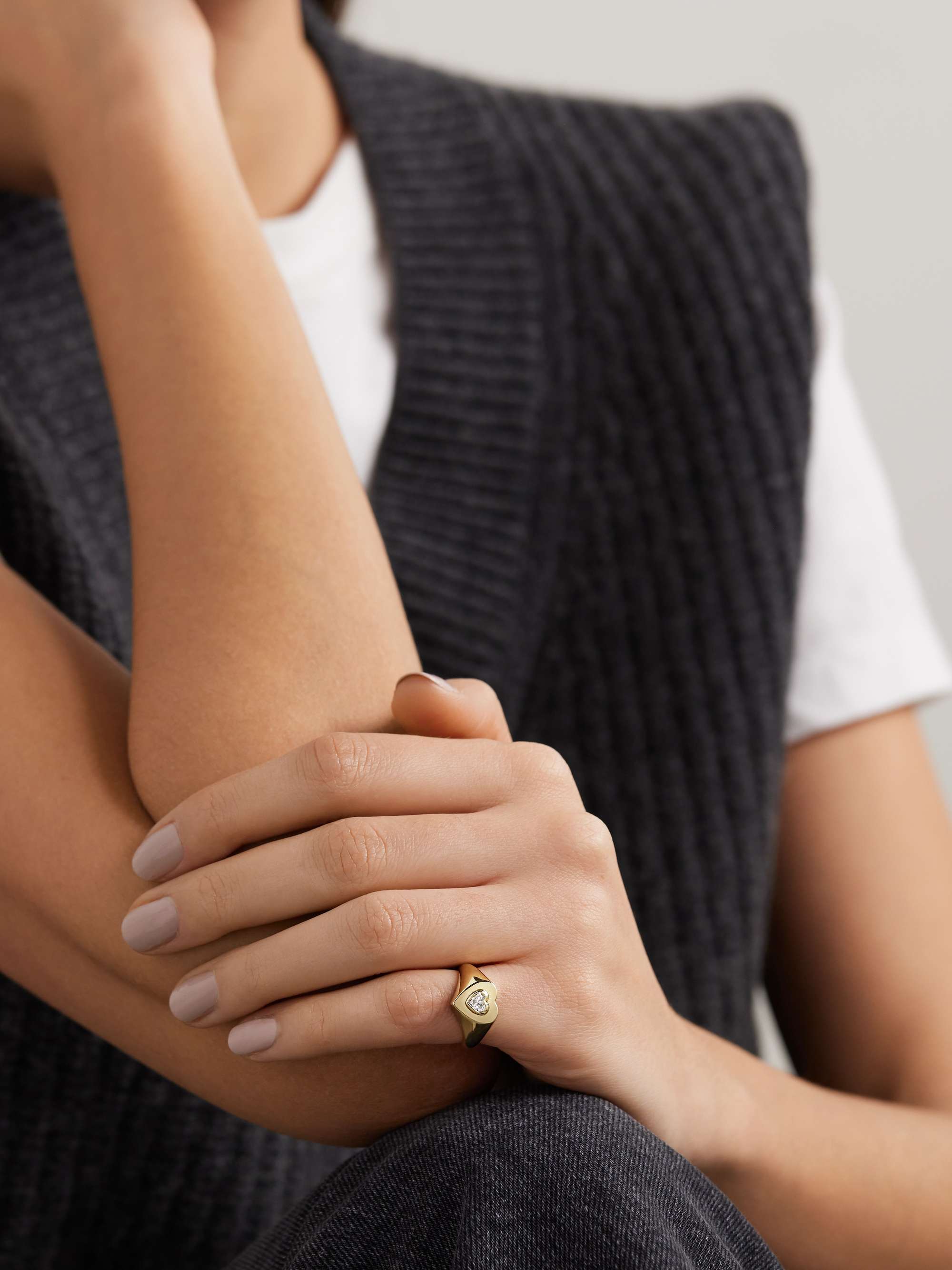 JENNIFER MEYER 18-karat gold diamond ring | NET-A-PORTER