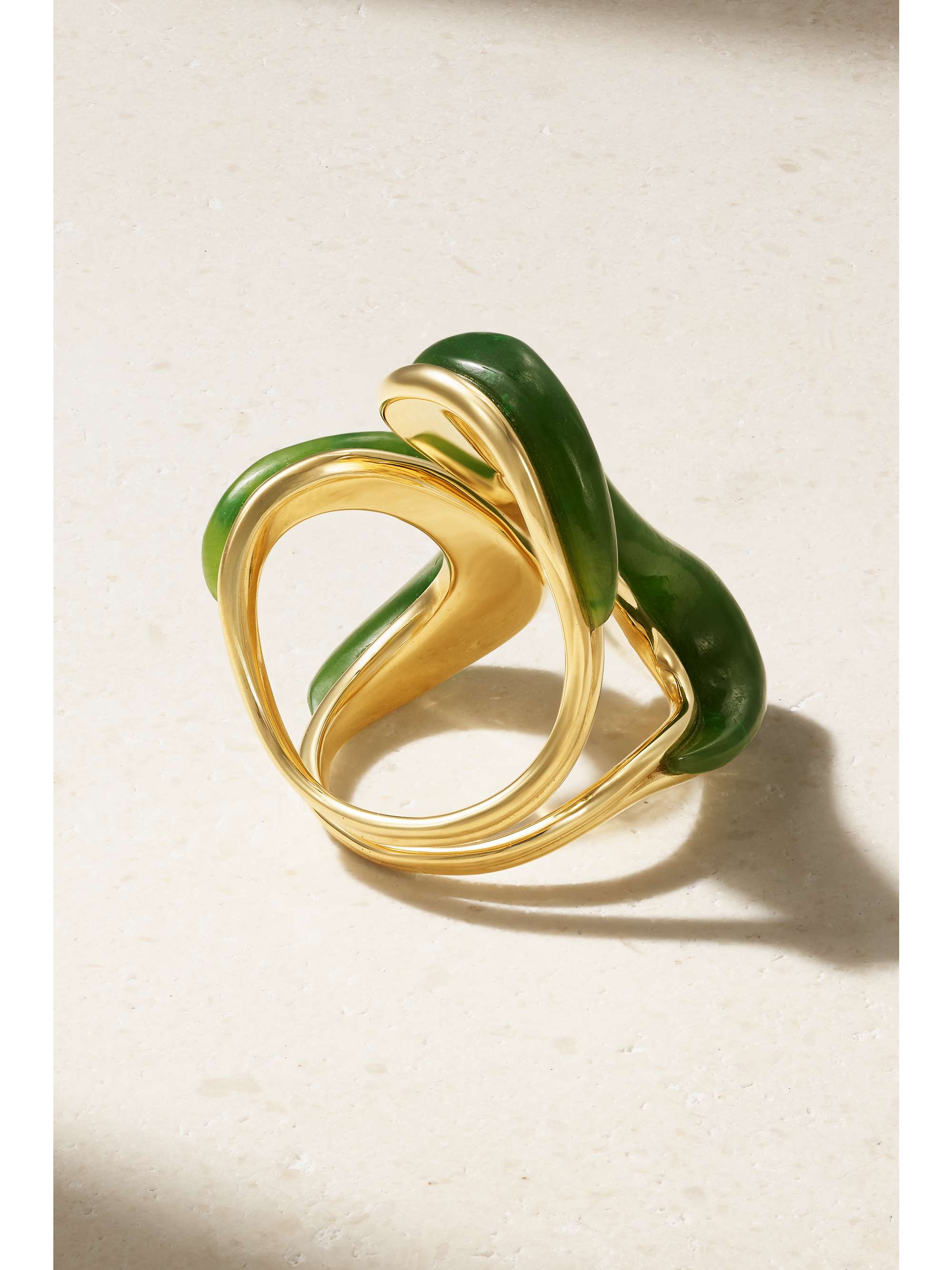 FERNANDO JORGE Stream 18-karat gold jade ring | NET-A-PORTER