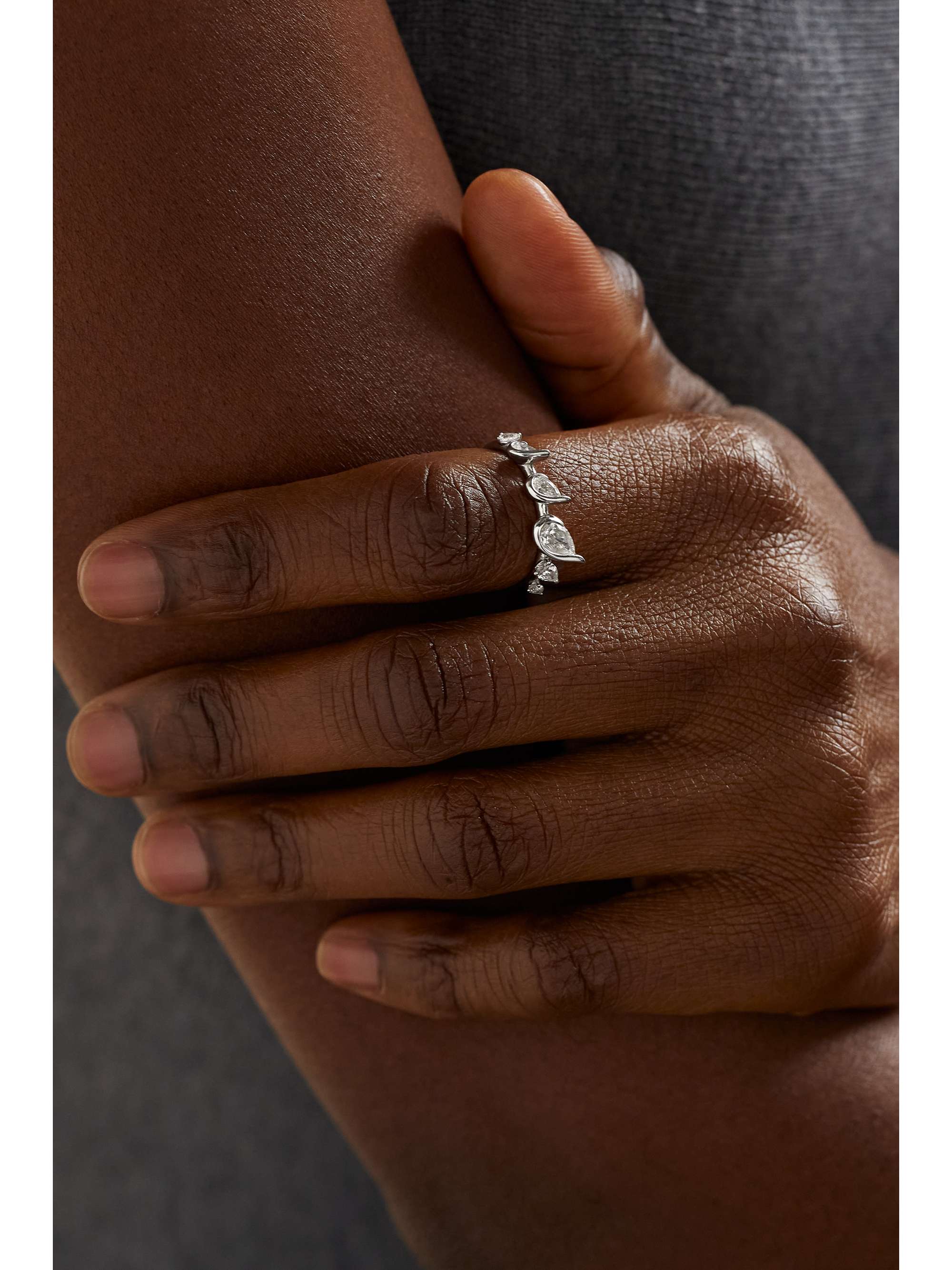 FERNANDO JORGE Flicker 18-karat white gold diamond ring | NET-A-PORTER