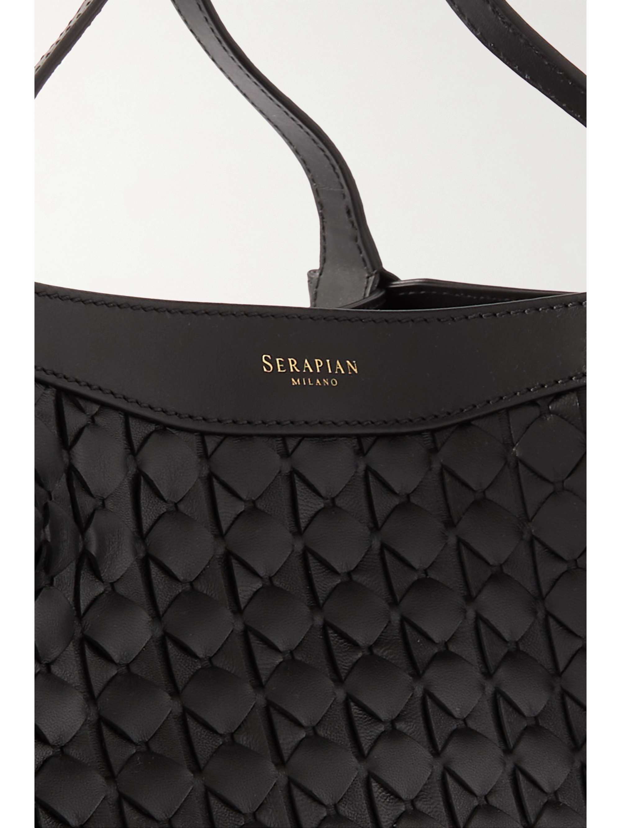 SERAPIAN Secret small woven leather tote | NET-A-PORTER