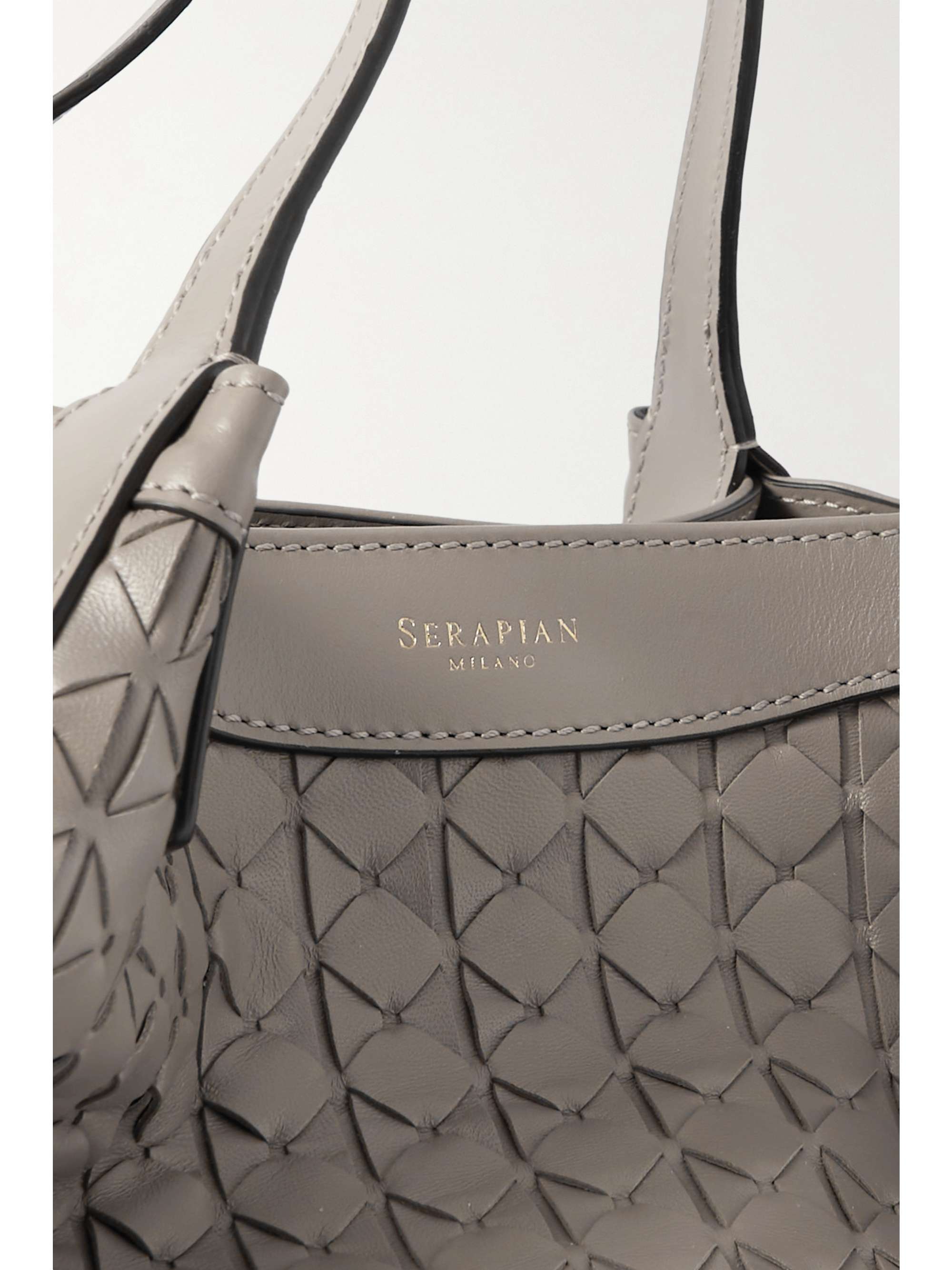 SERAPIAN Secret large woven leather tote | NET-A-PORTER