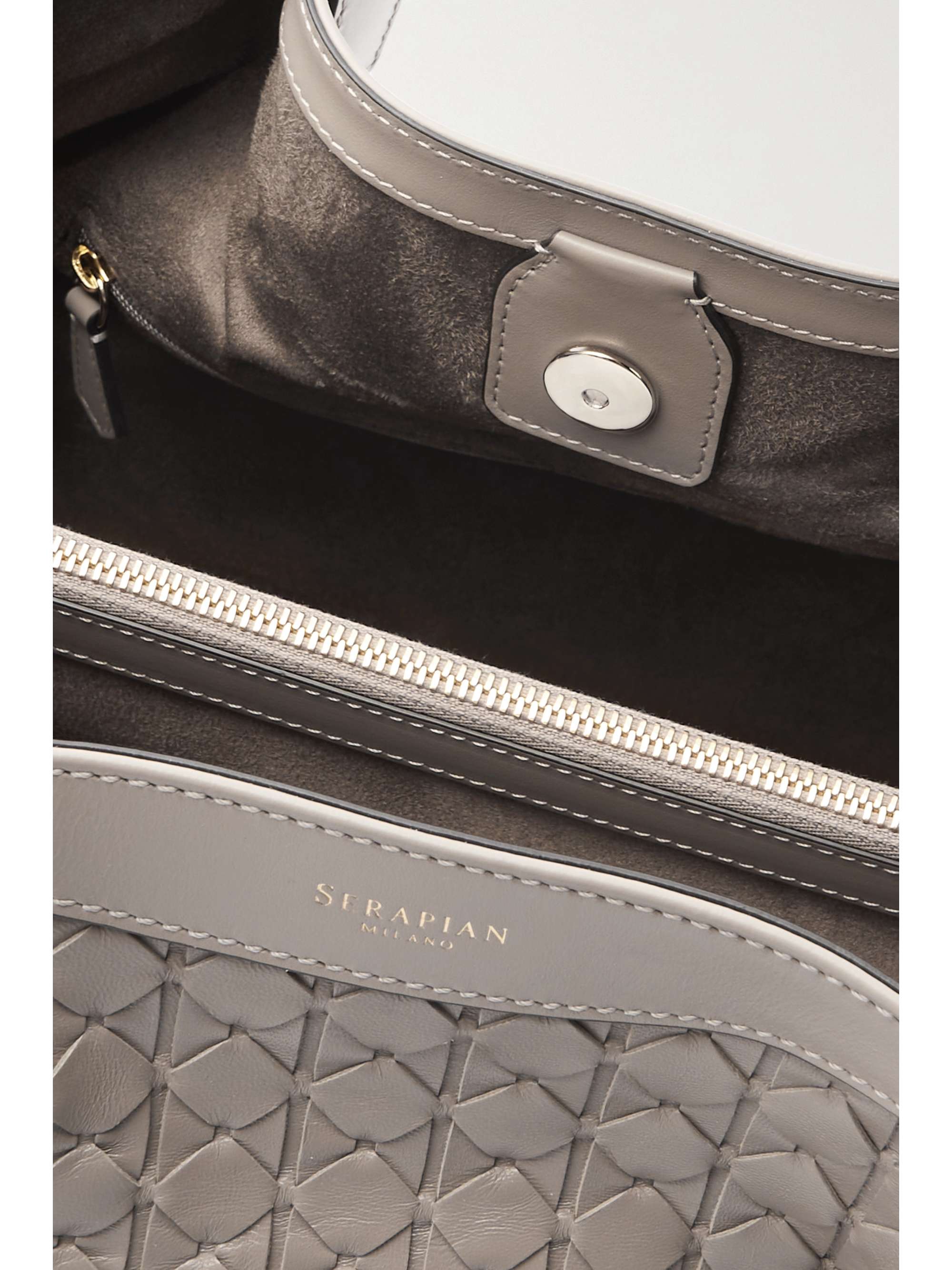 SERAPIAN Secret large woven leather tote | NET-A-PORTER
