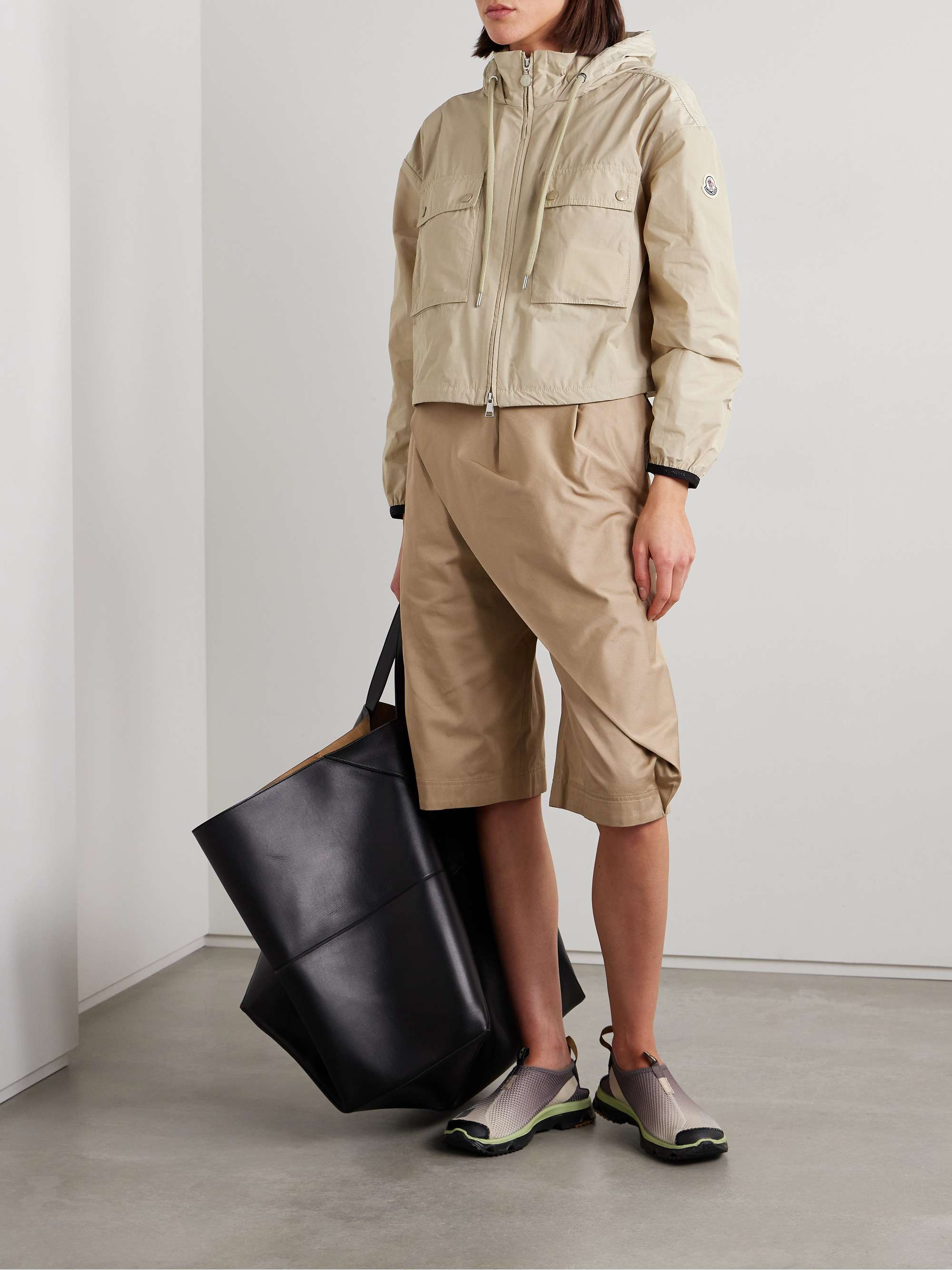 MONCLER Leda coated-poplin jacket | NET-A-PORTER