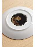 DOLCE&GABBANA Set of two leopard-print porcelain dinner plates | NET-A ...