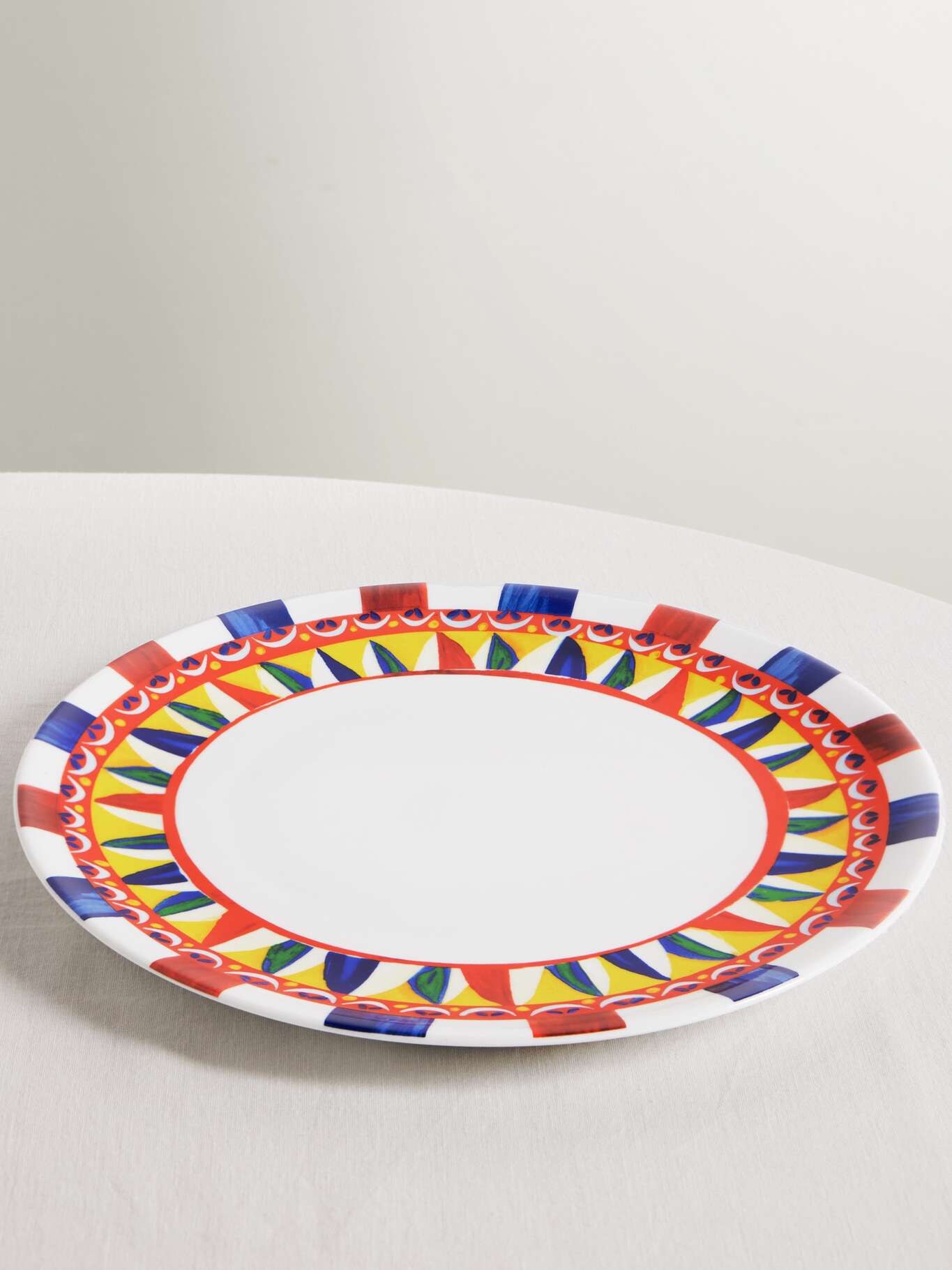 DOLCE&GABBANA Painted porcelain charger plate | NET-A-PORTER