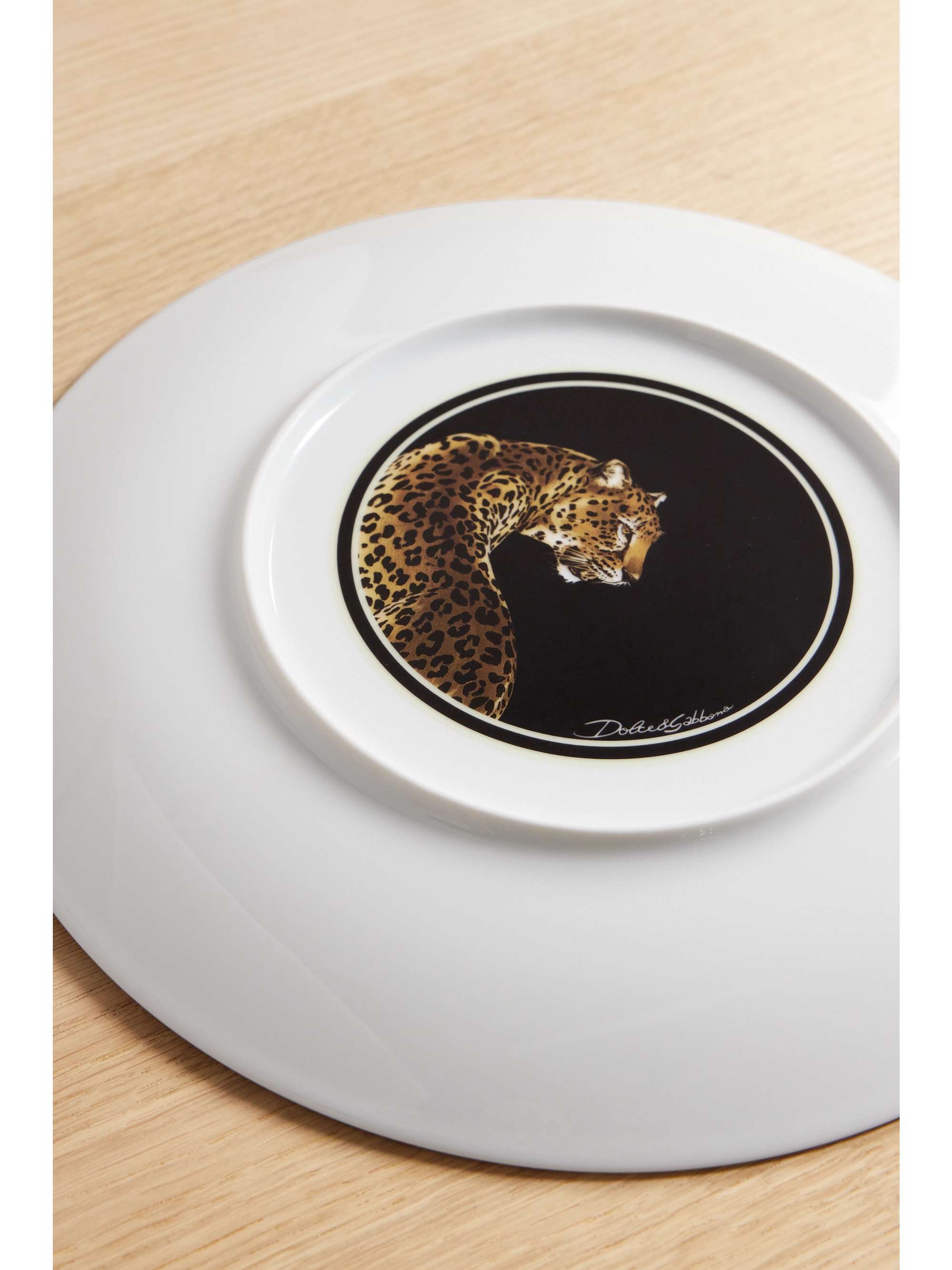 Dolceandgabbana Leopard Print Porcelain Charger Plate Net A Porter