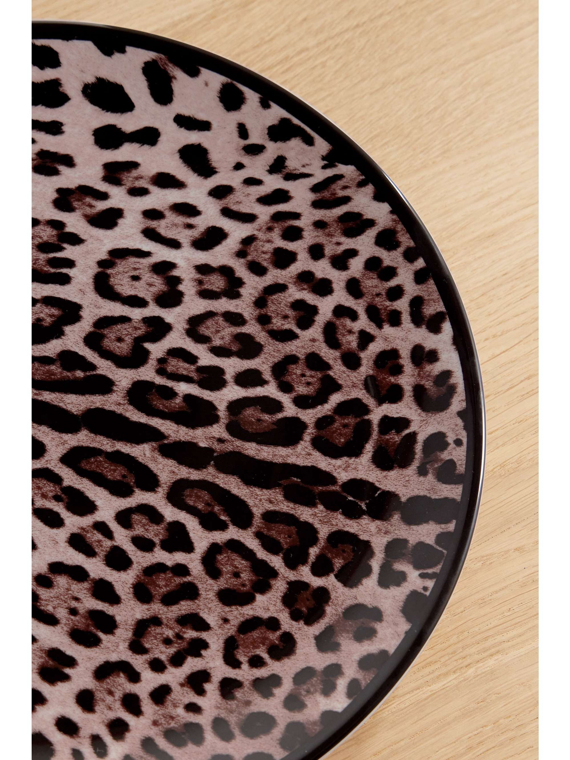 Dolce And Gabbana Leopard Print Porcelain Charger Plate Net A Porter