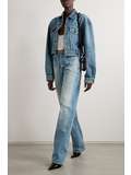 SAINT LAURENT Cropped denim jacket | NET-A-PORTER