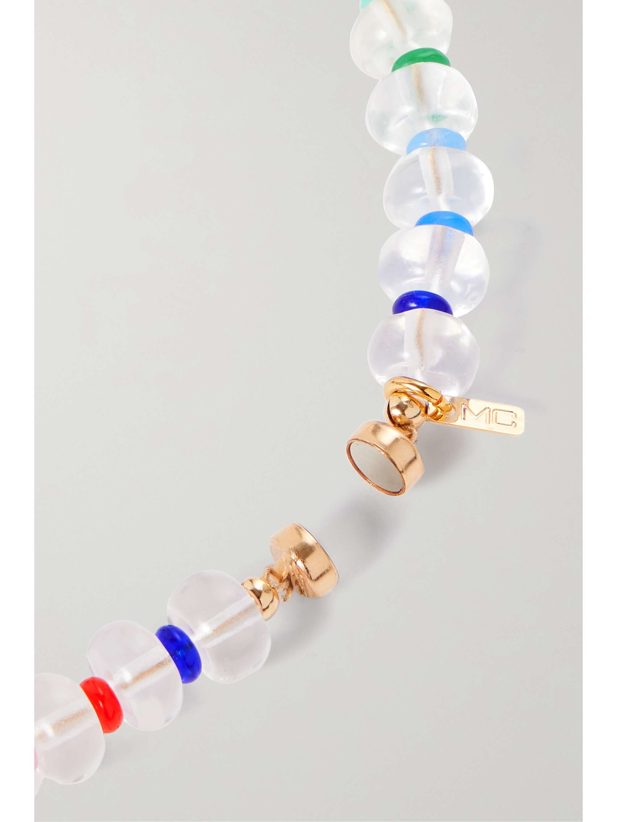 MARTHA CALVO Gold-tone, enamel and crystal bracelet | NET-A-PORTER