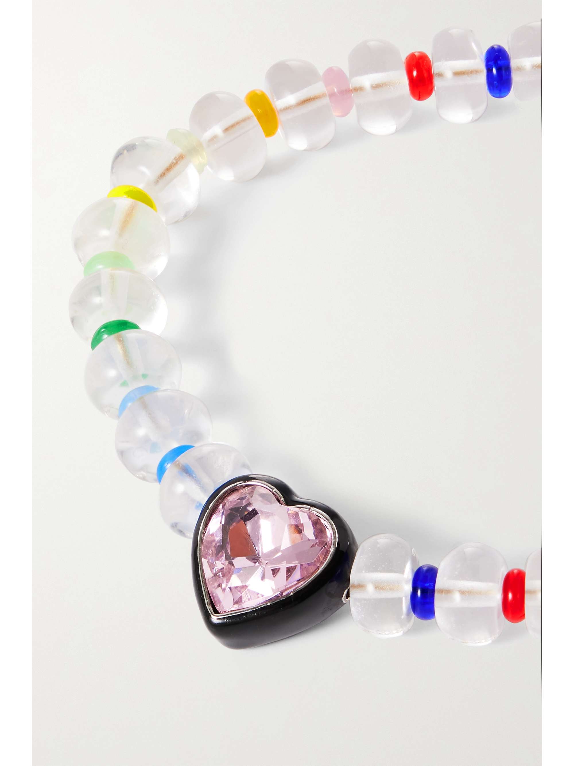 MARTHA CALVO Gold-tone, enamel and crystal bracelet | NET-A-PORTER