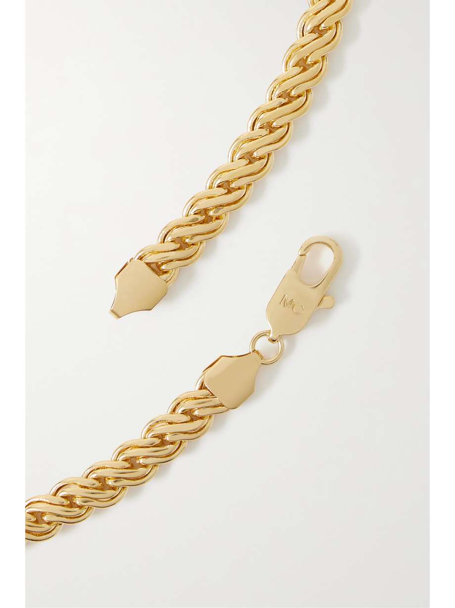 MARTHA CALVO Madison gold-plated necklace | NET-A-PORTER