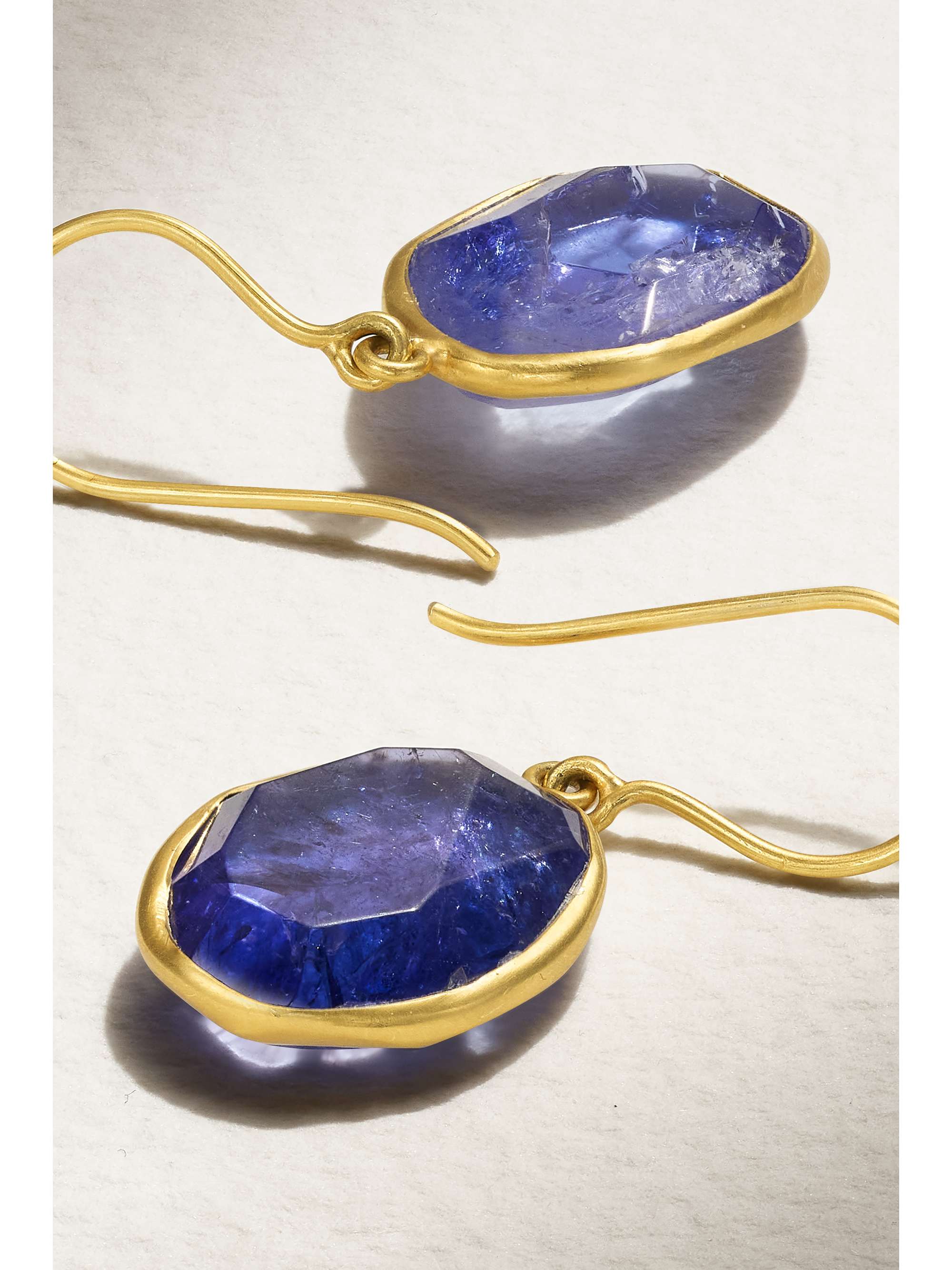 PIPPA SMALL 18-karat gold tanzanite earrings | NET-A-PORTER