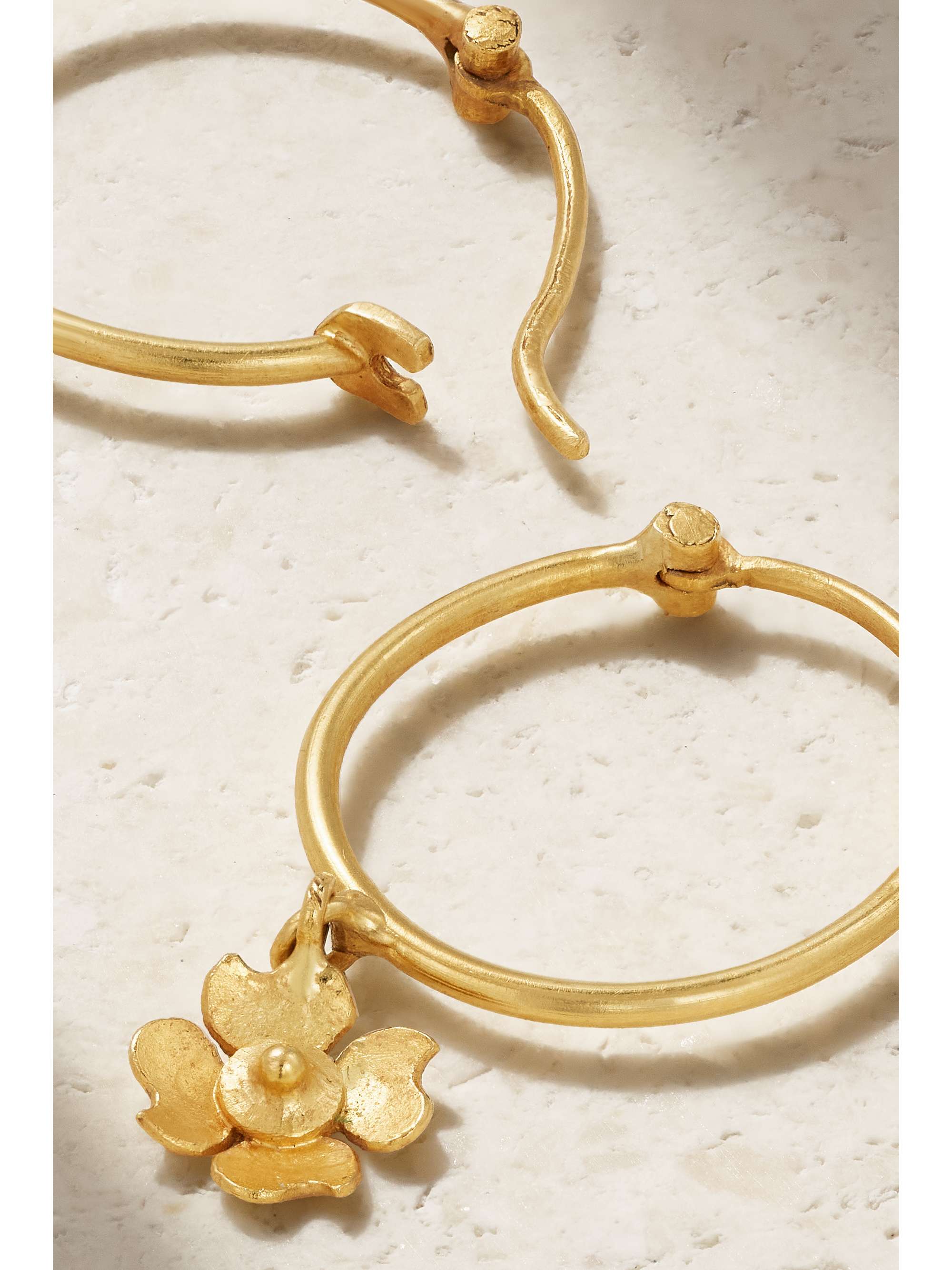 PIPPA SMALL 18-karat gold hoop earrings | NET-A-PORTER
