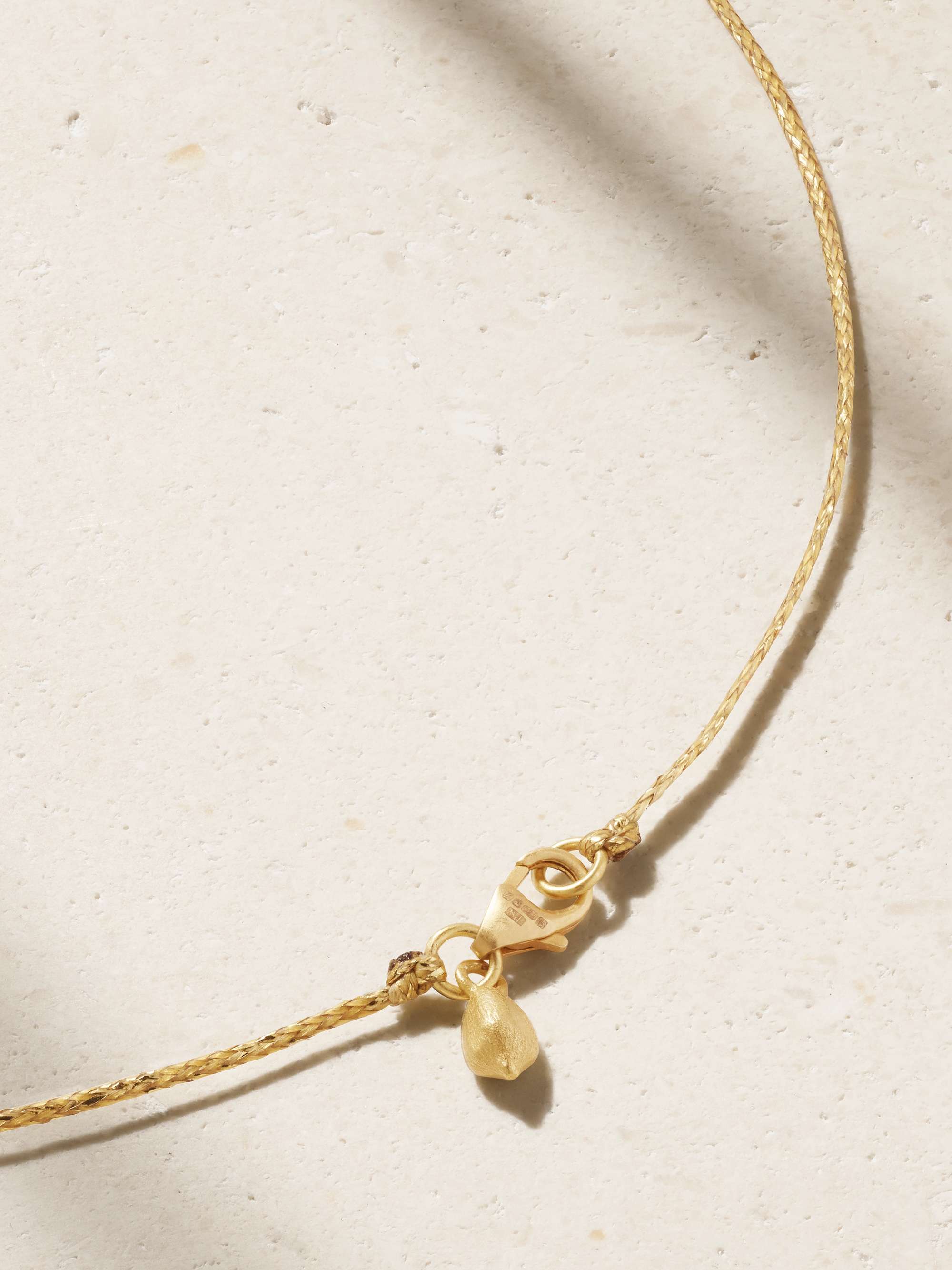 PIPPA SMALL 18-karat gold, moonstone and diamond necklace | NET-A-PORTER