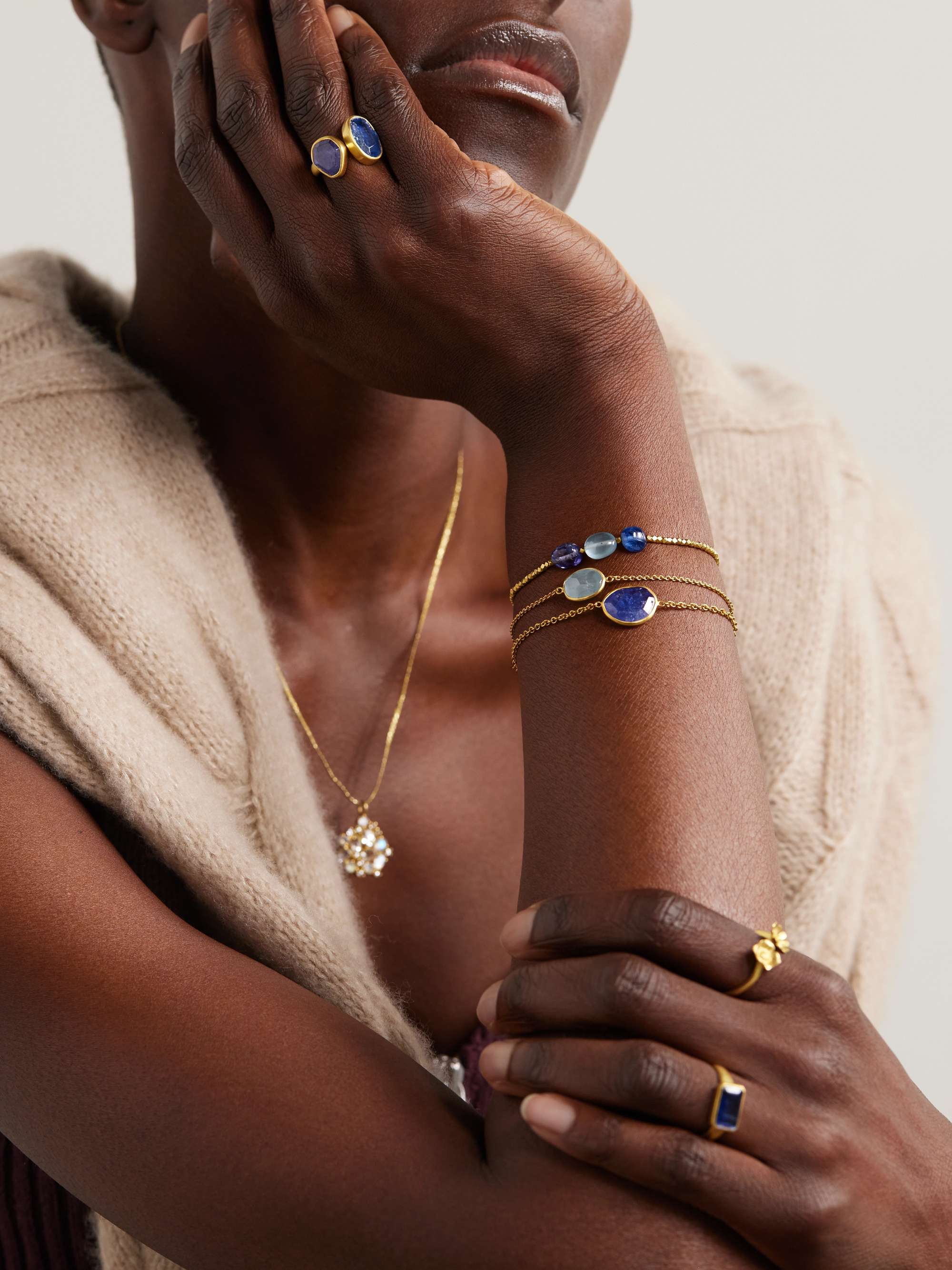 PIPPA SMALL 18-karat gold multi-stone bracelet | NET-A-PORTER