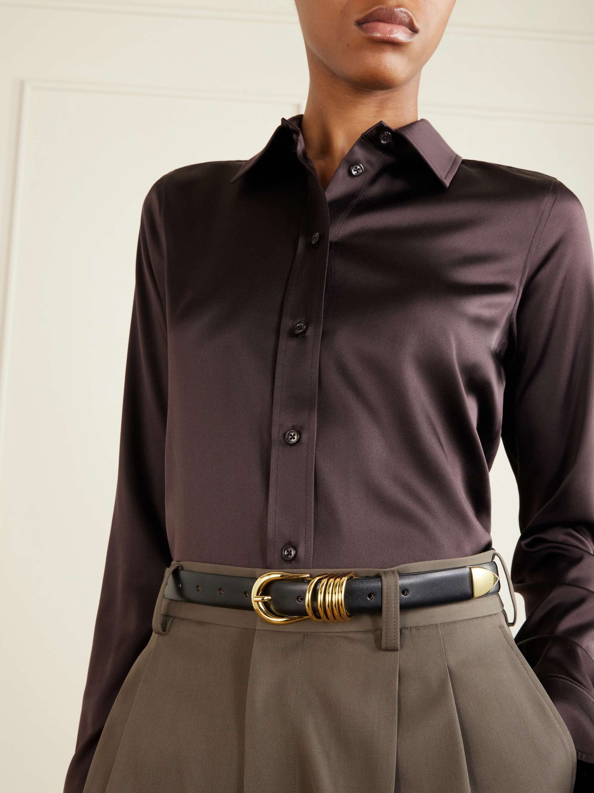 DÉHANCHE Hollyhock leather belt | NET-A-PORTER