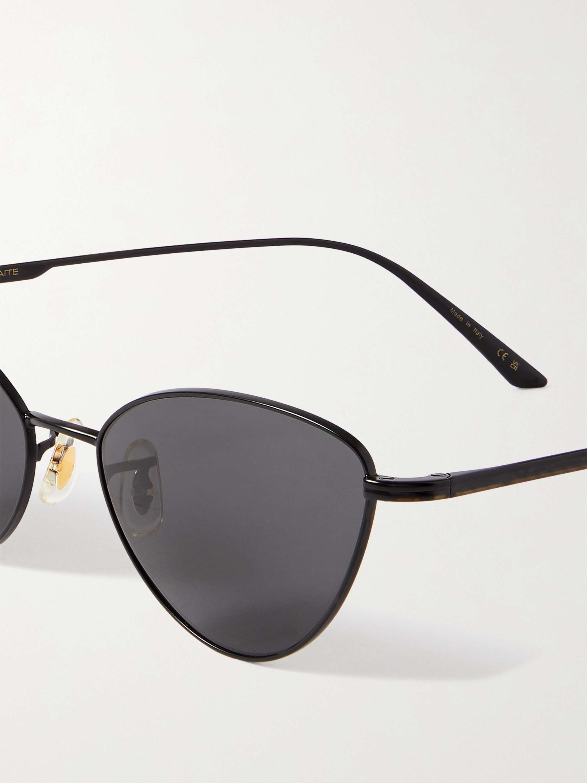 OLIVER PEOPLES + Khaite 1998C cat-eye metal sunglasses | NET-A-PORTER