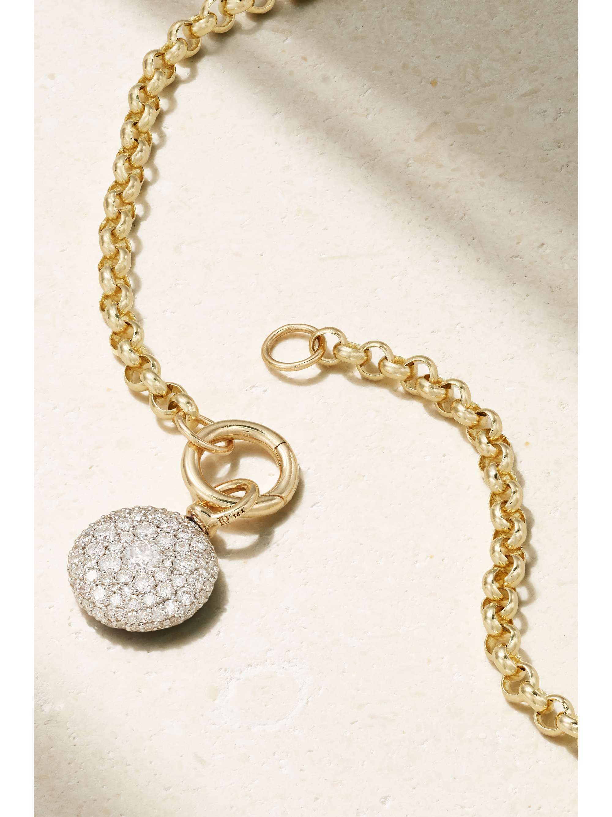 LUCY DELIUS 14-karat gold diamond necklace | NET-A-PORTER