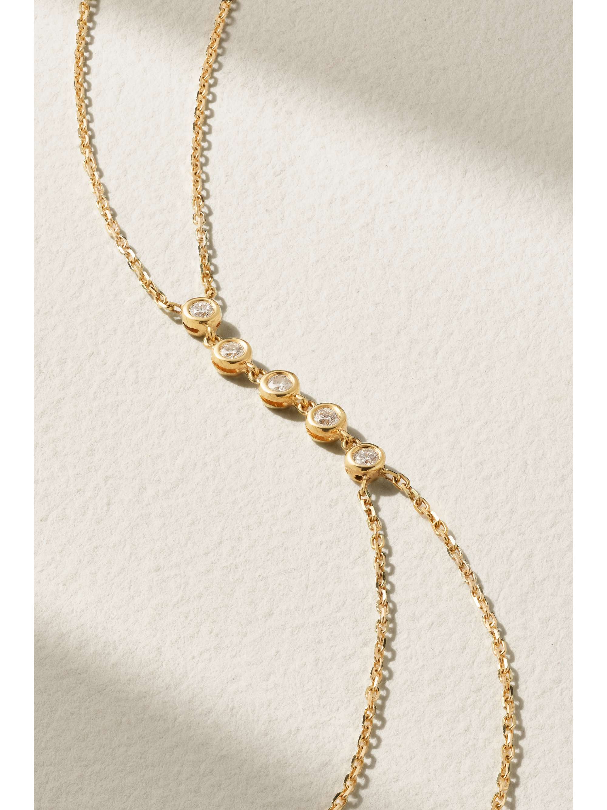 OFIRA 18-karat gold diamond body chain | NET-A-PORTER