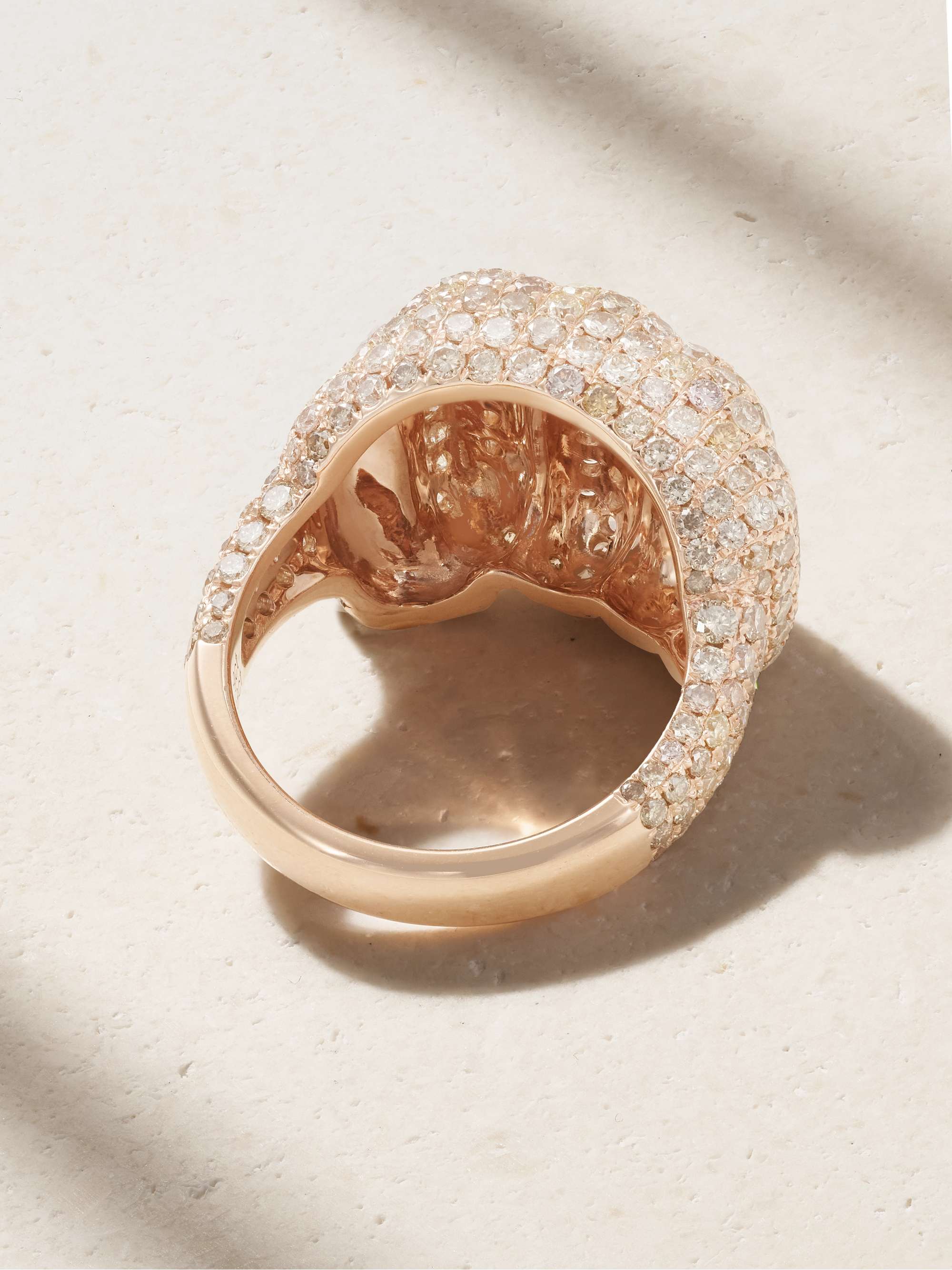 OFIRA Pow 18-karat rose gold diamond ring | NET-A-PORTER