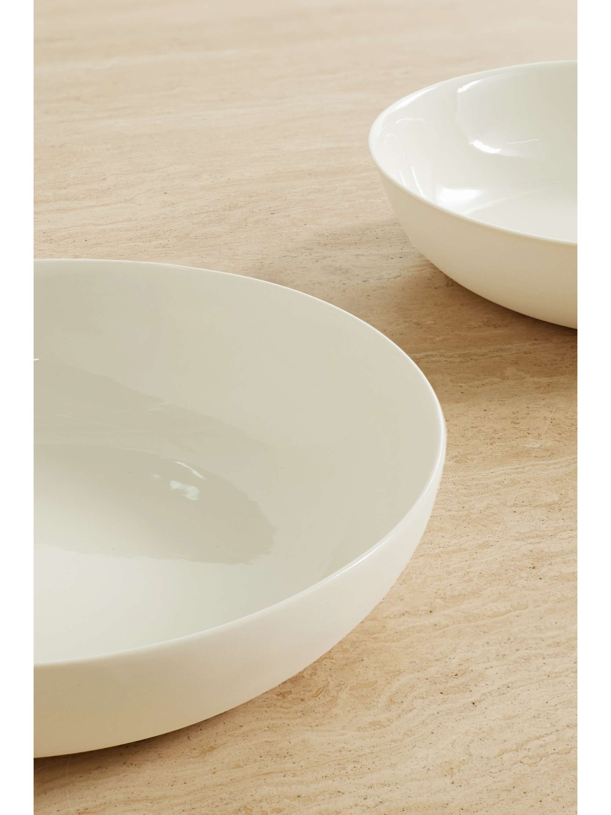 MUD AUSTRALIA + NET SUSTAIN Pebble medium set of two porcelain bowls ...