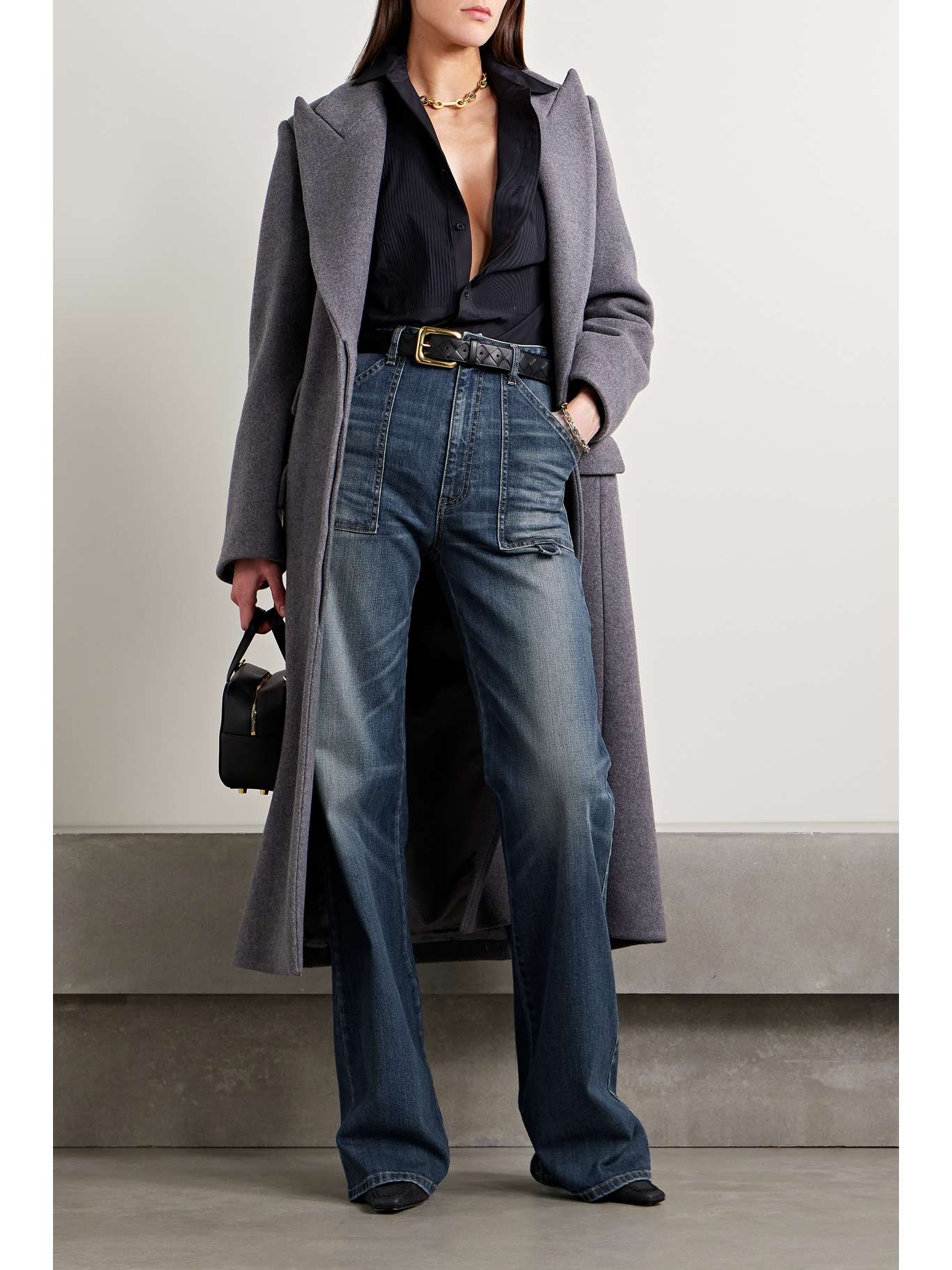 NILI LOTAN Quentin high-rise wide-leg jeans | NET-A-PORTER