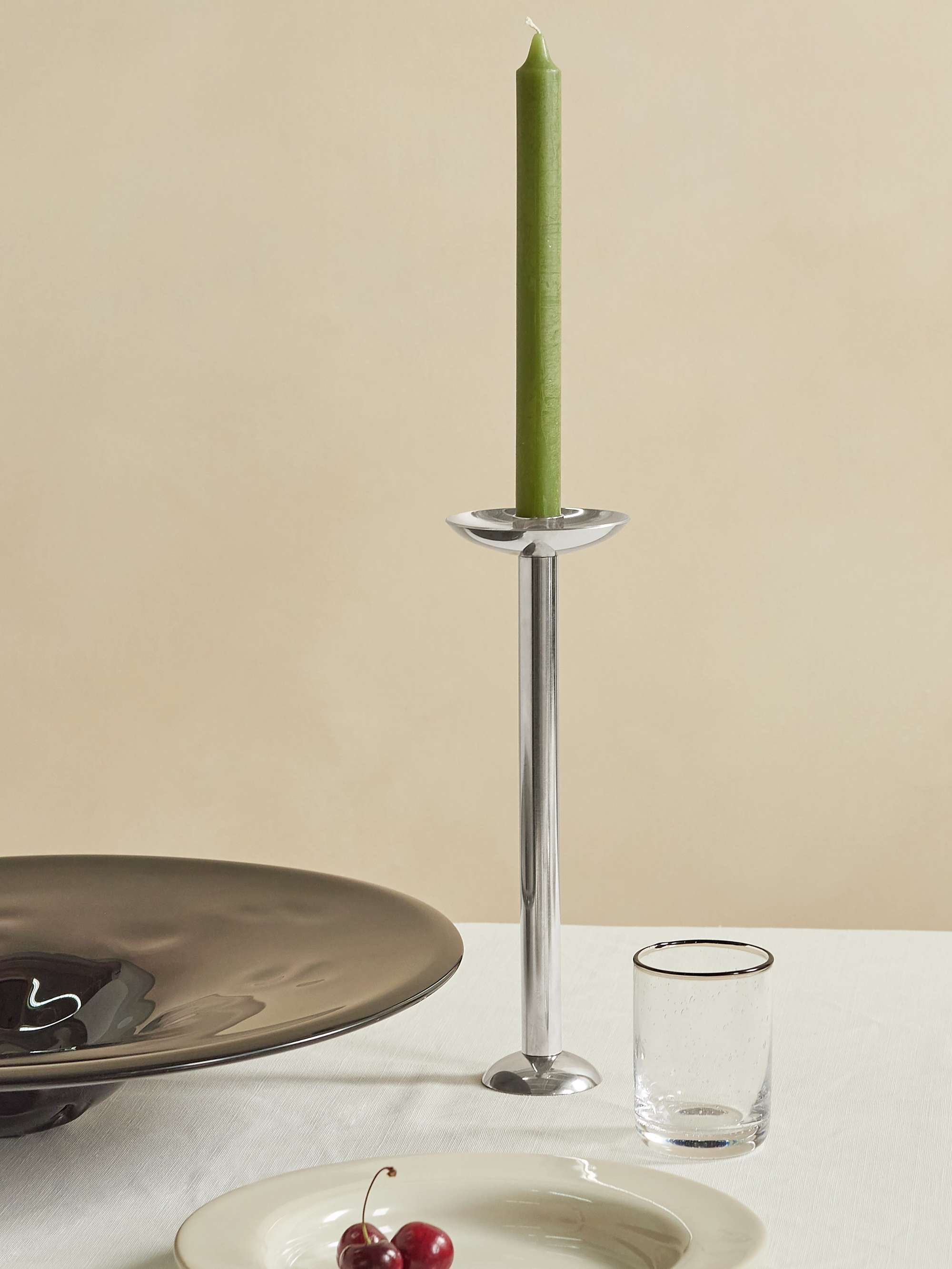 LOUISE ROE Champagne stainless steel candle holder | NET-A-PORTER