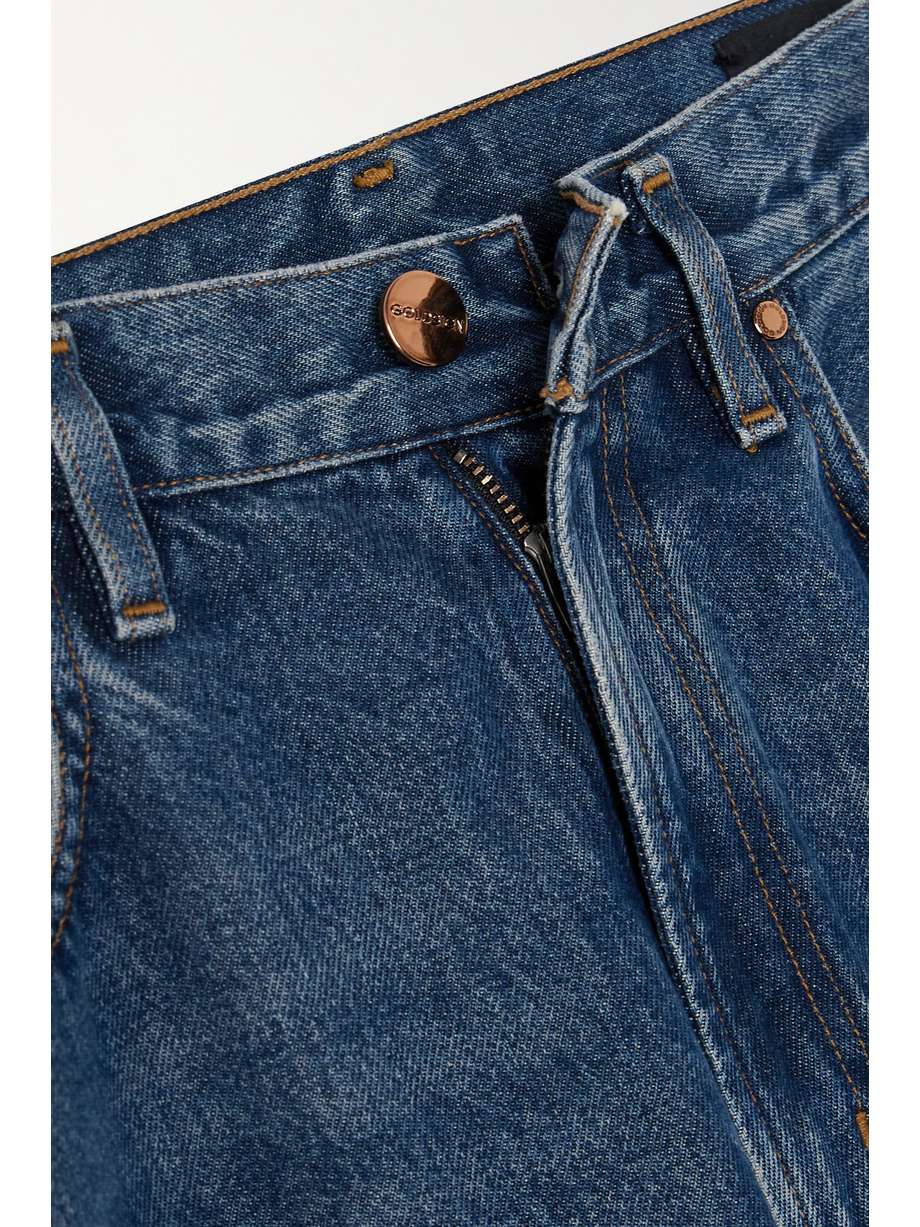 GOLDSIGN + NET SUSTAIN The Tanner organic high-rise straight-leg jeans ...