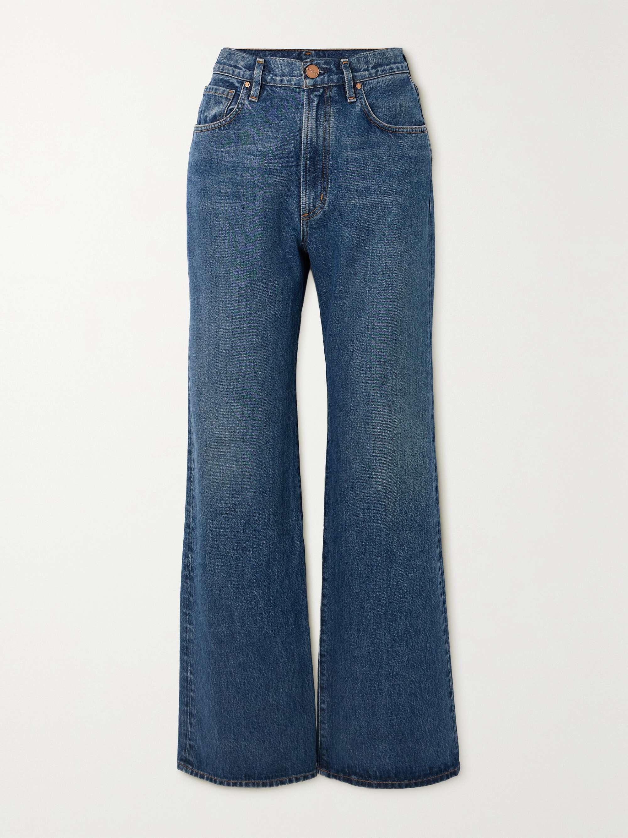 GOLDSIGN + NET SUSTAIN The Tanner organic high-rise straight-leg jeans ...