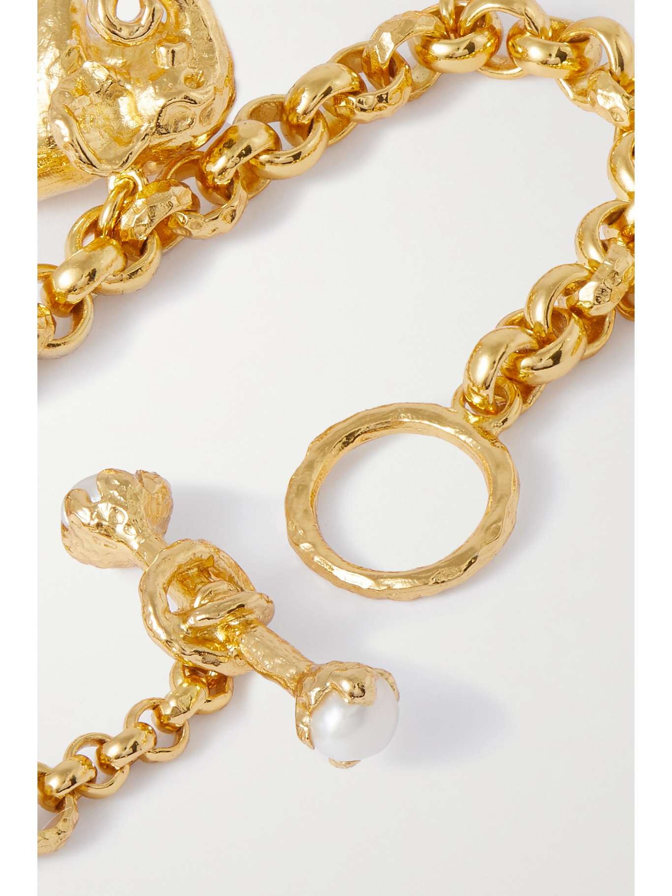 PACHAREE Spirit Animal gold-plated pearl charm bracelet | NET-A-PORTER