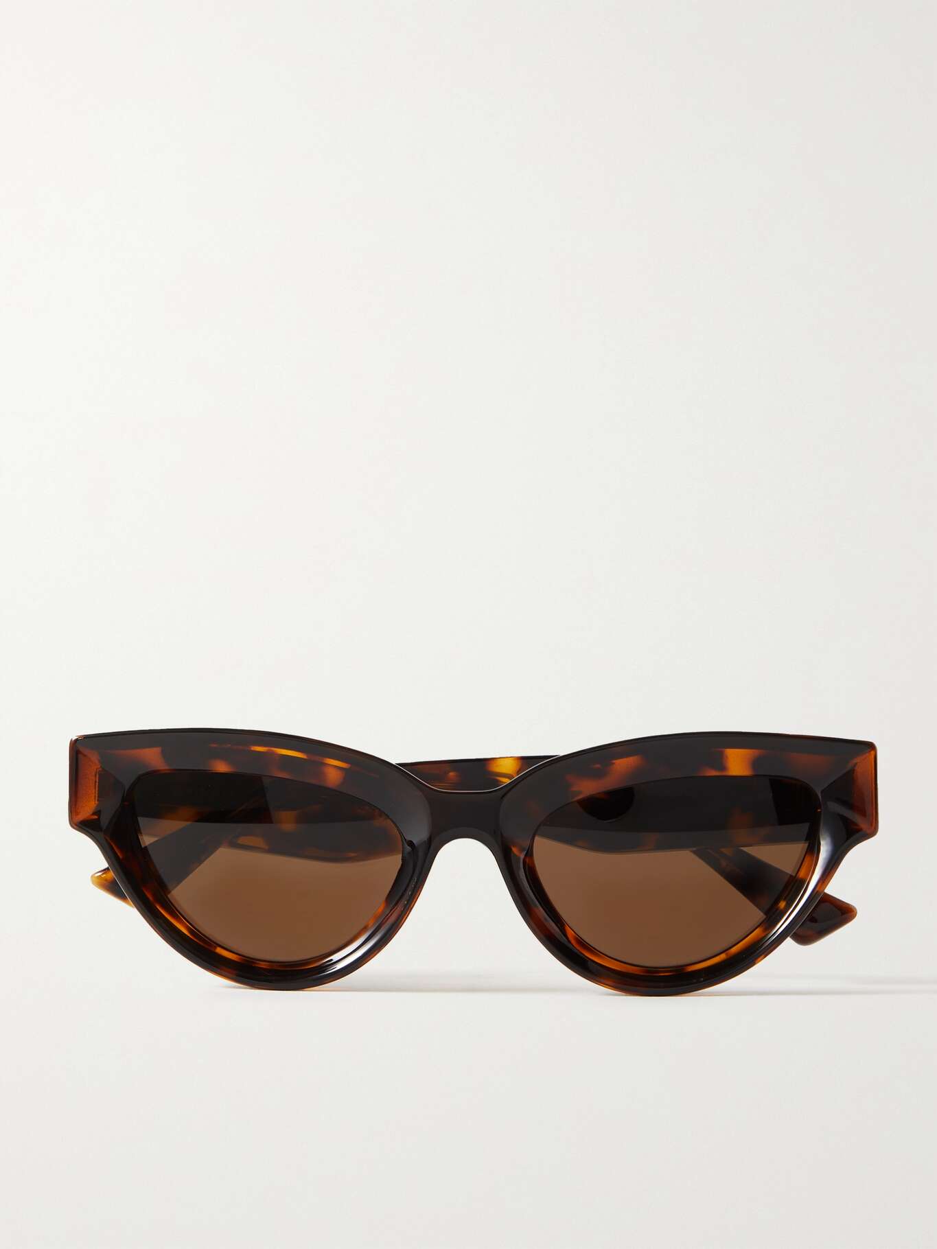 BOTTEGA VENETA EYEWEAR Injection cat-eye tortoiseshell acetate ...