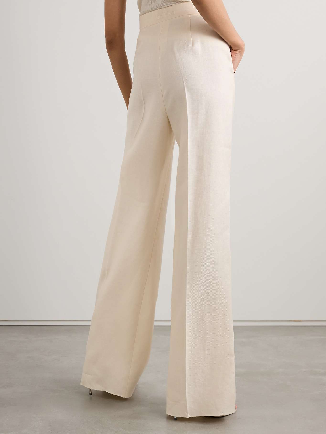 MAX MARA Hangar linen-twill wide-leg pants | NET-A-PORTER