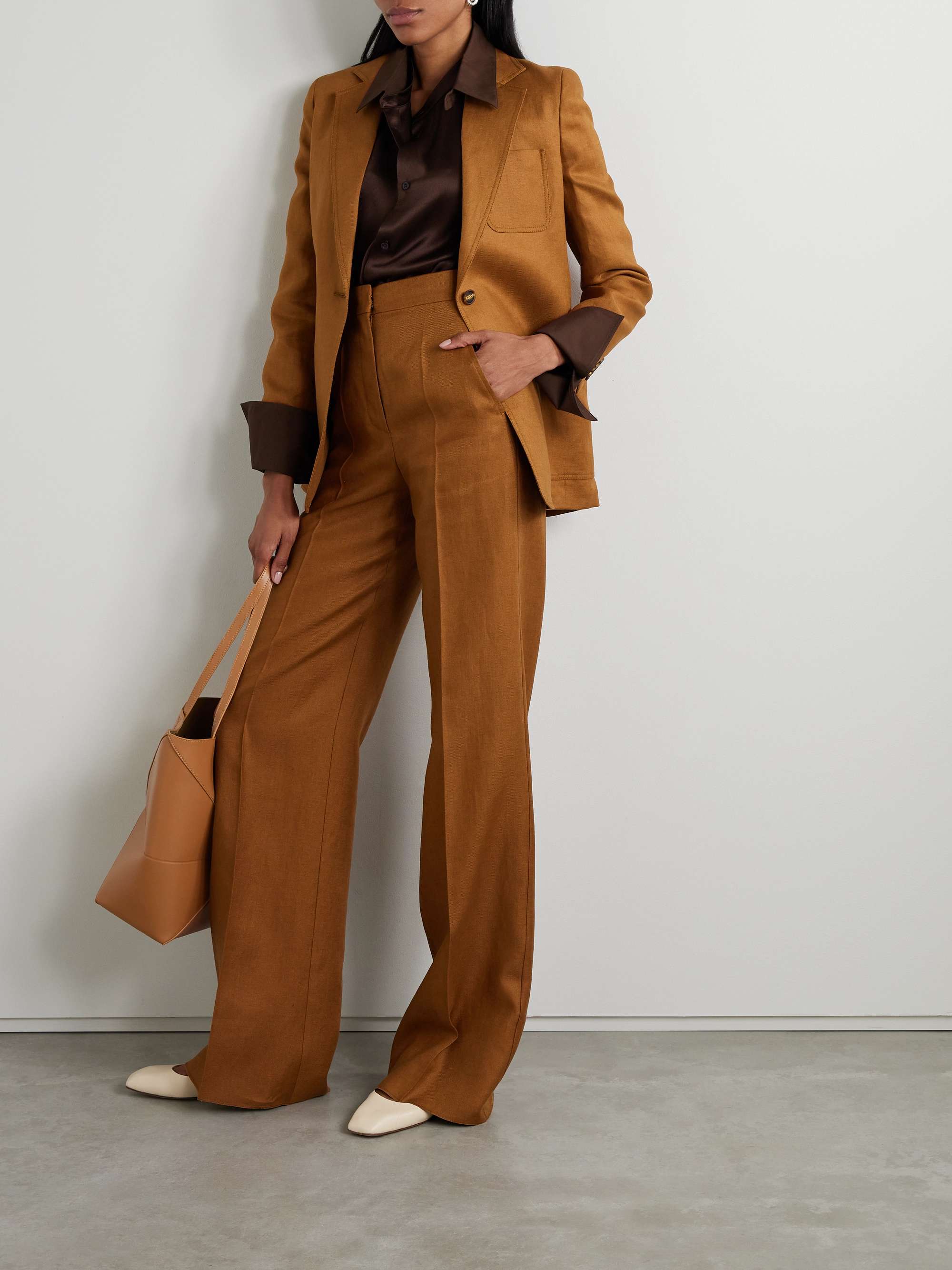 MAX MARA Hangar linen wide-leg pants | NET-A-PORTER