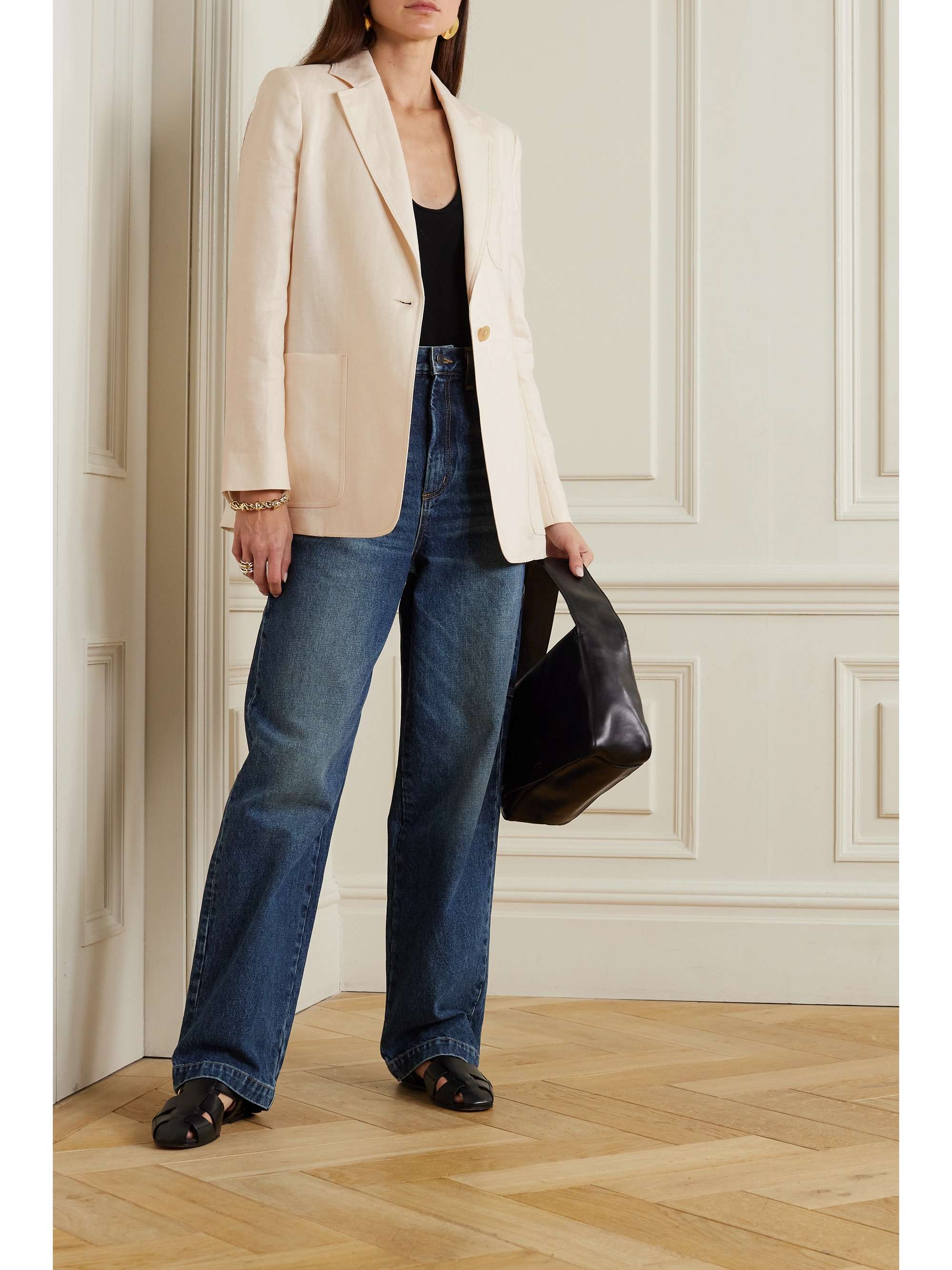 MAX MARA Boemia linen-twill blazer | NET-A-PORTER