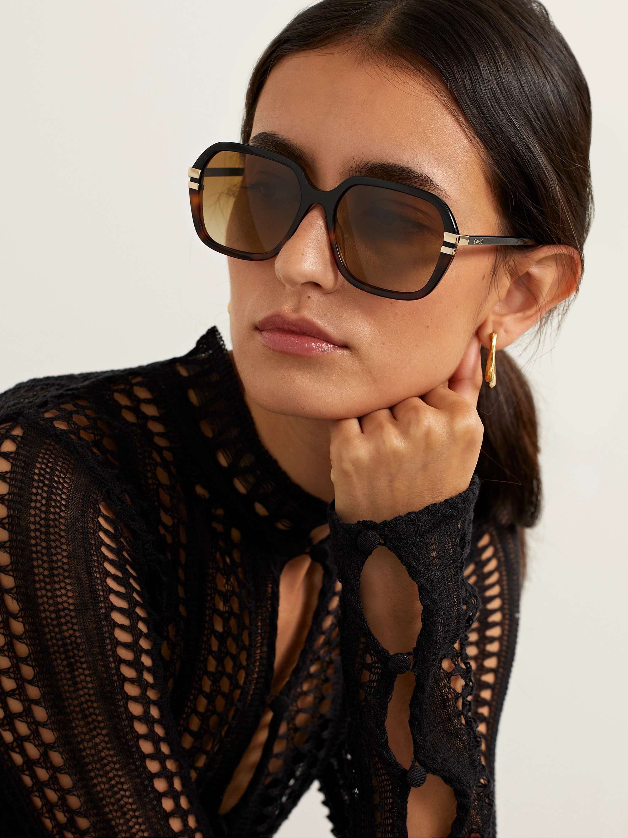 ChloÉ Eyewear West Round Frame Tortoiseshell Recycled Acetate
