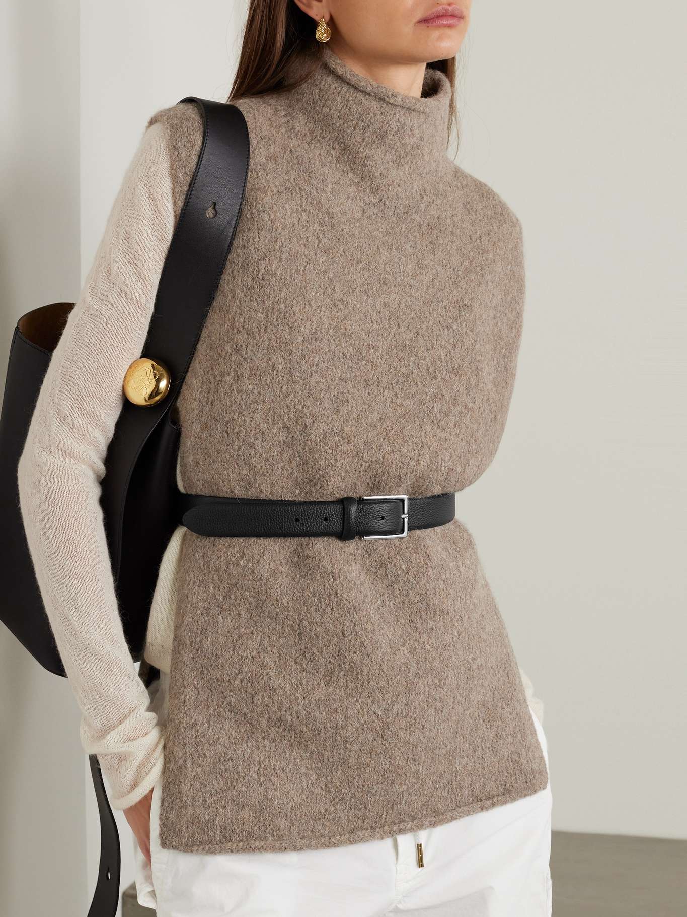 ANDERSON'S Textured-leather belt | NET-A-PORTER