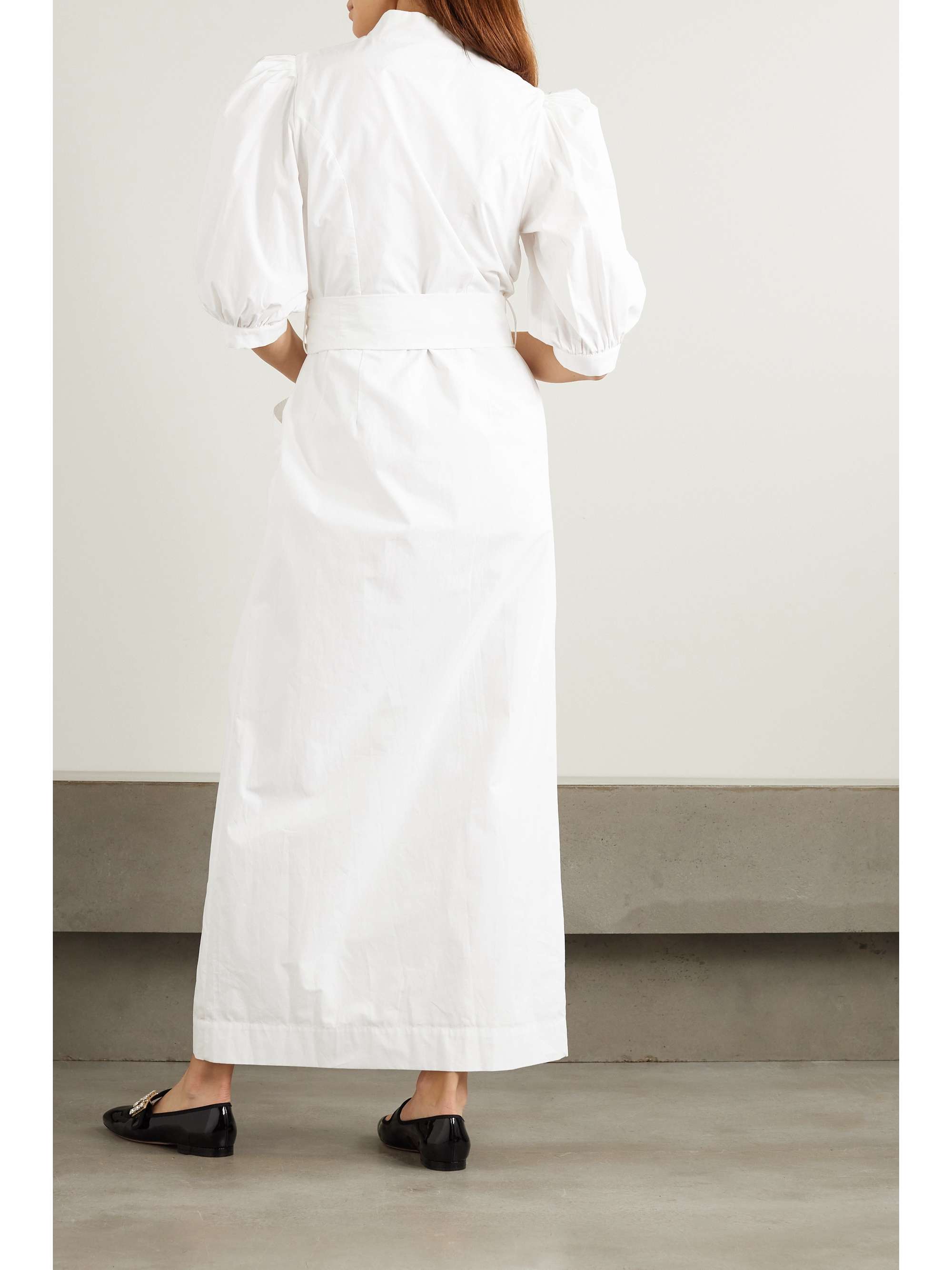 DESTREE Amoako belted cotton-poplin maxi dress | NET-A-PORTER