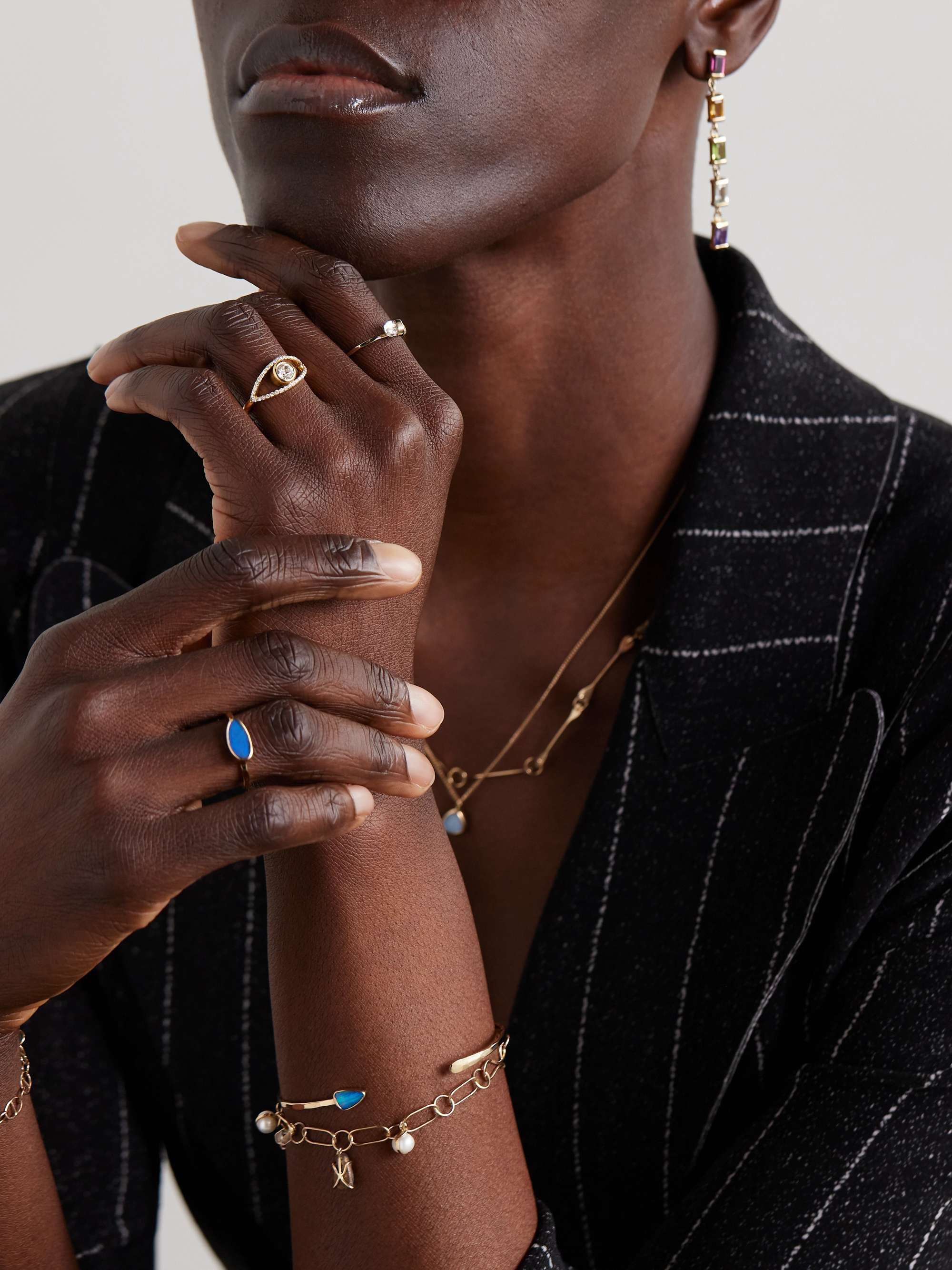 MELISSA JOY MANNING 18-karat gold diamond ring | NET-A-PORTER