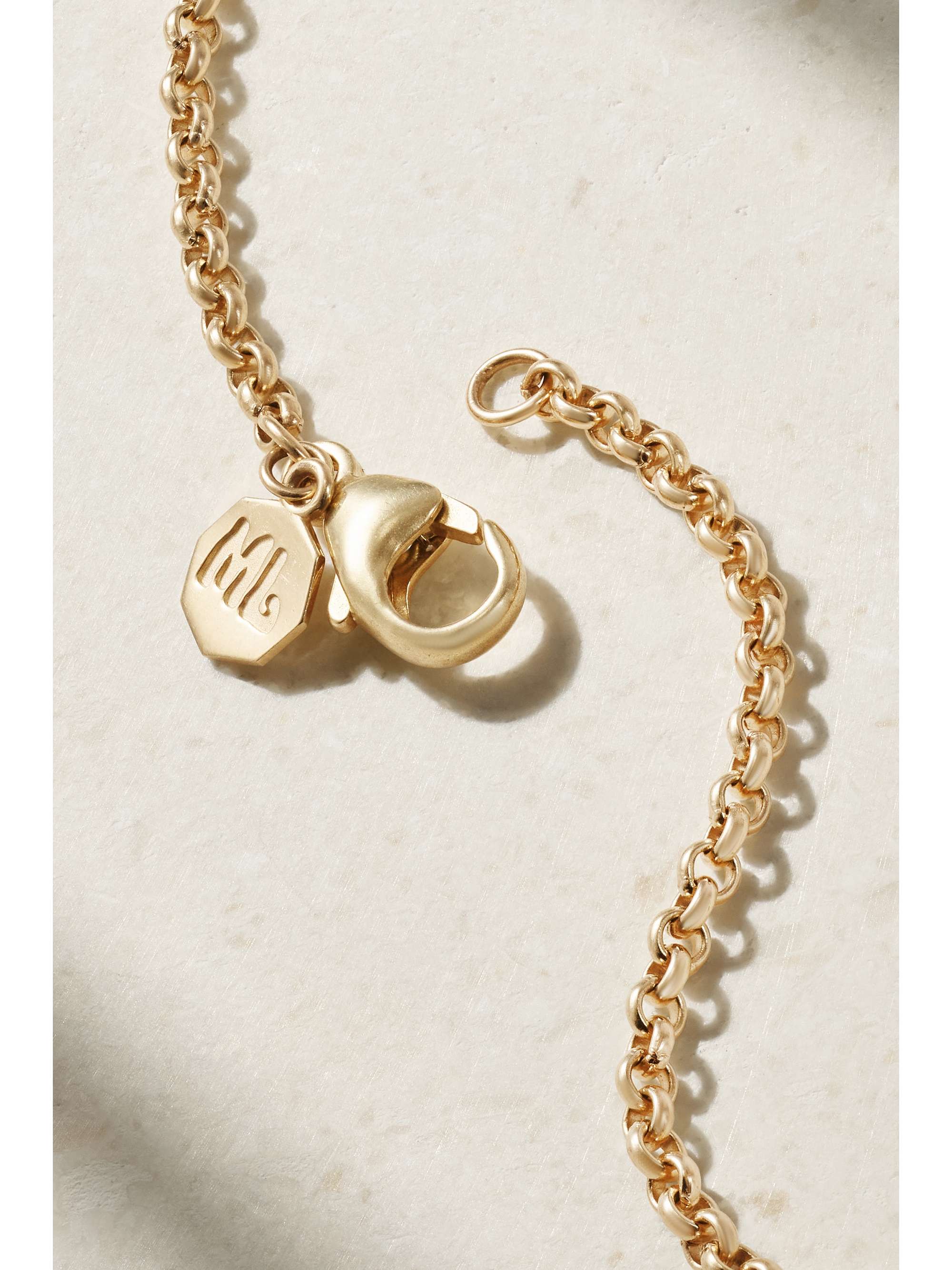 MARLO LAZ En Route petite 14-karat gold diamond necklace | NET-A-PORTER