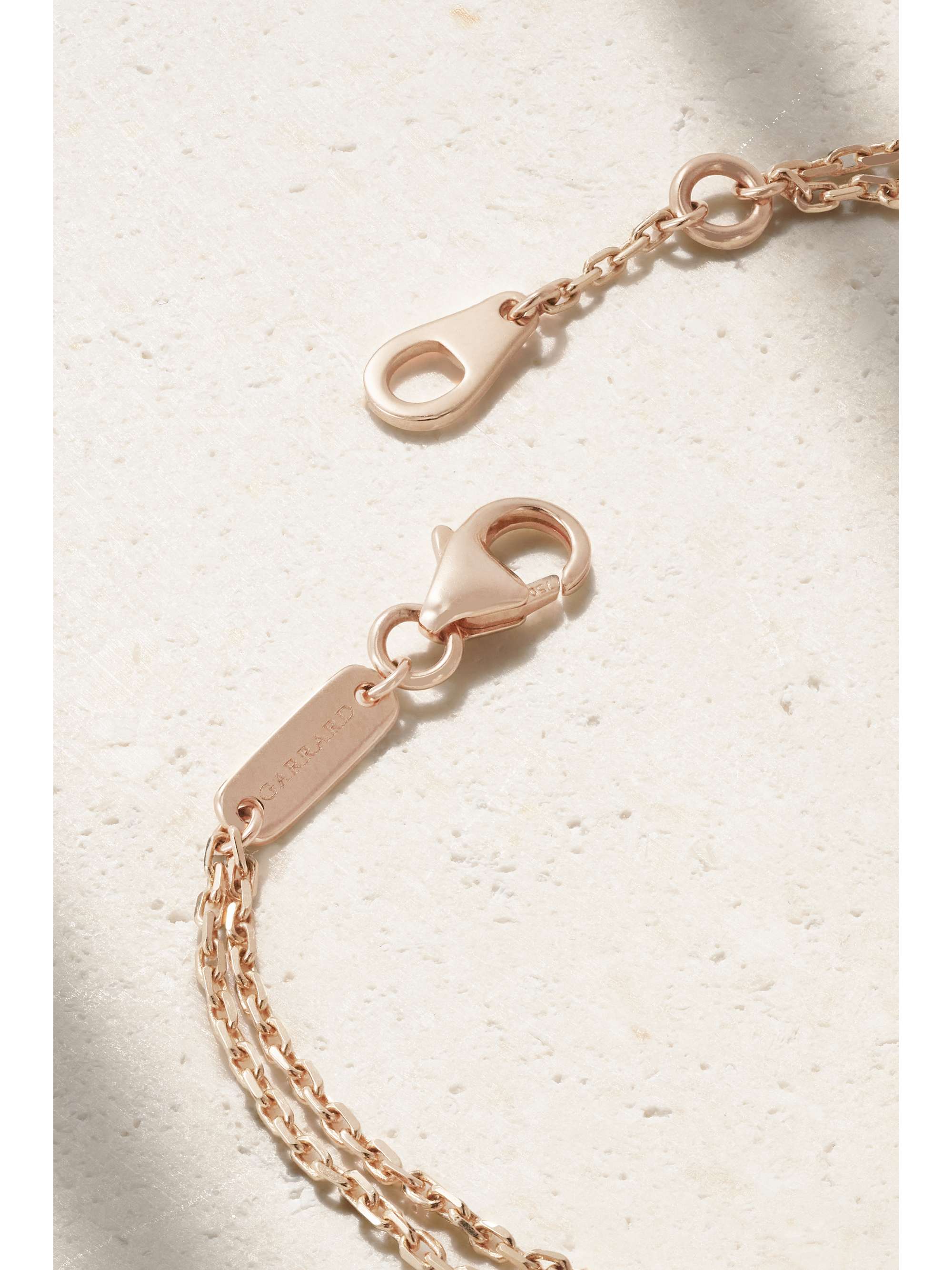 GARRARD Fanfare Symphony 18-karat rose gold diamond bracelet | NET-A-PORTER
