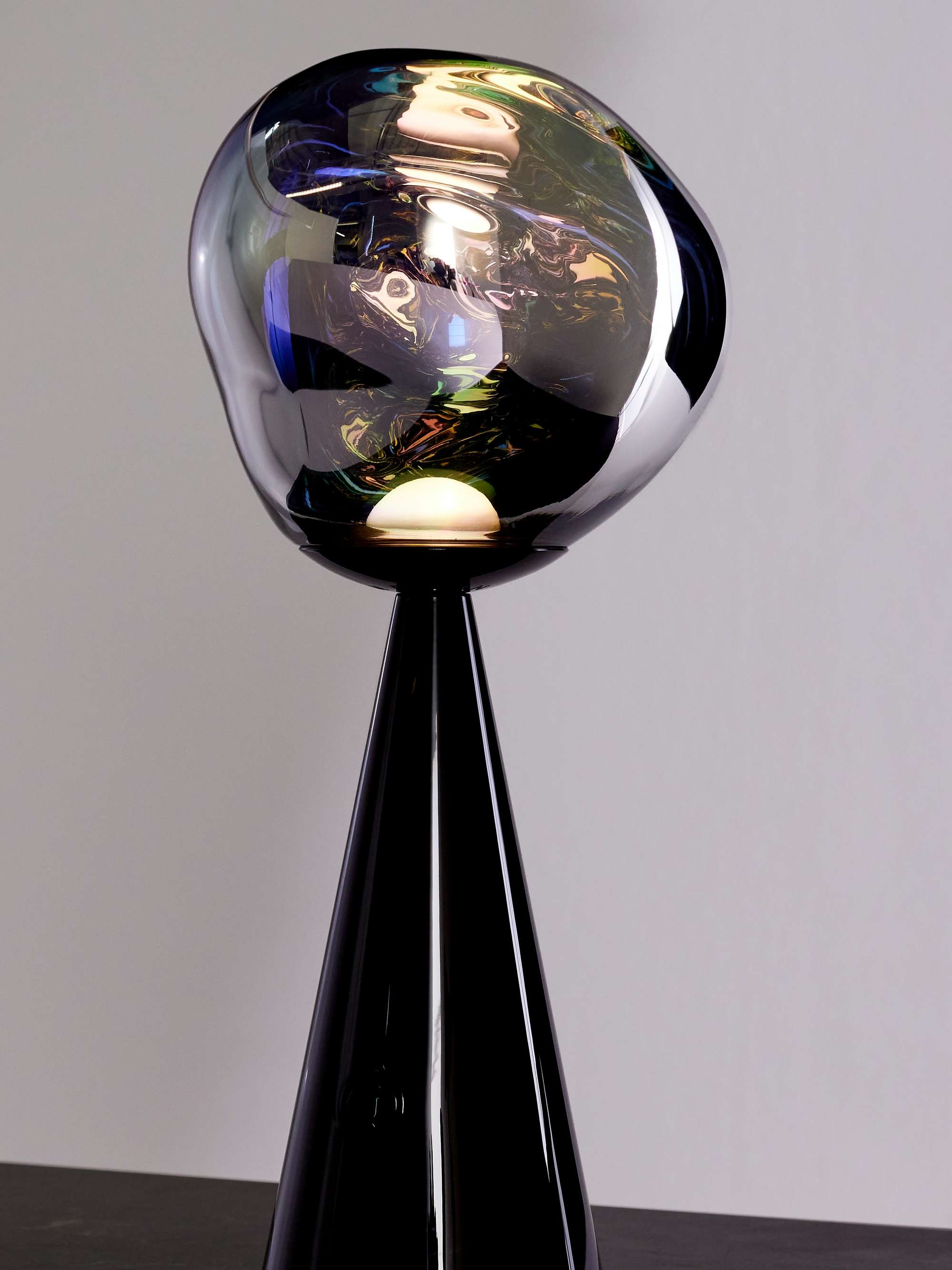 TOM DIXON Melt Portable silver and black-tone LED lamp | NET-A-PORTER