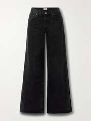 AGOLDE + NET SUSTAIN Clara Baggy low-rise flared organic jeans | NET-A ...