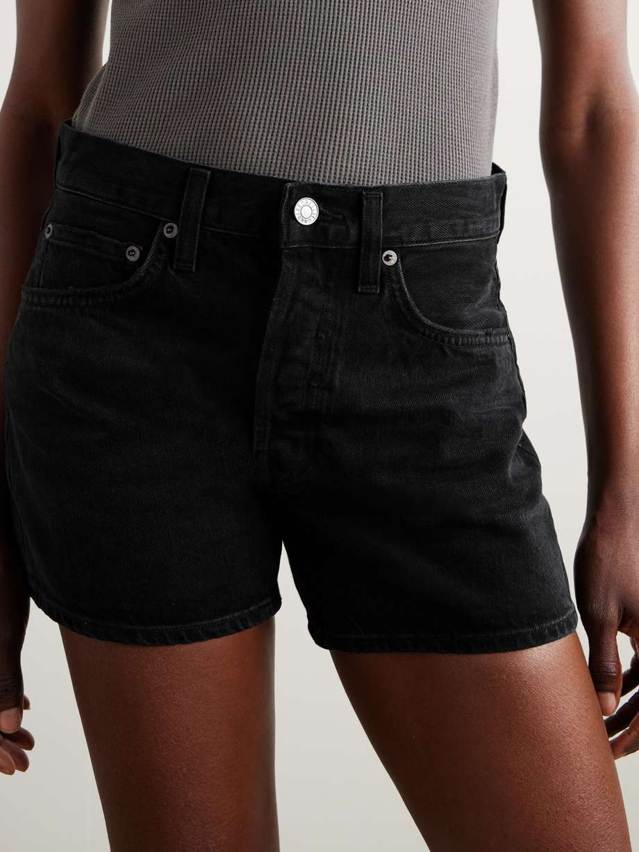 AGOLDE Parker Long Clean denim shorts | NET-A-PORTER
